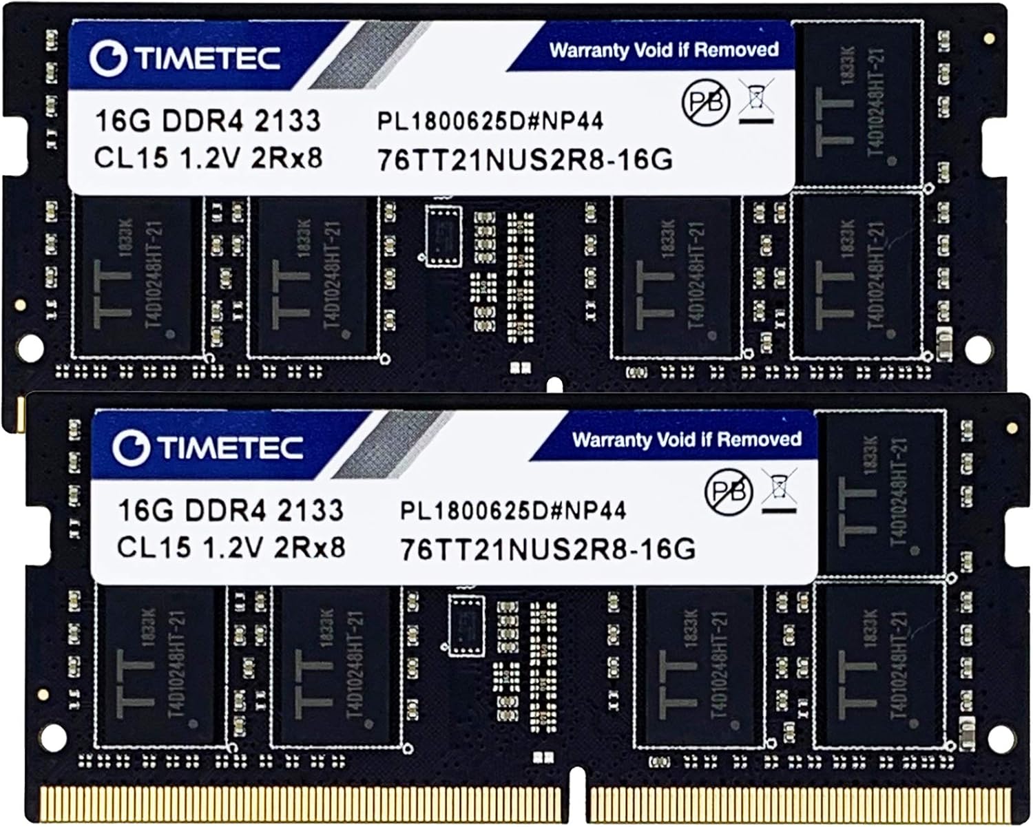 Timetec 32GB KIT(2x16GB) DDR4 2133MHz PC4-17000 Non-ECC Unbuffered 1.2V ...