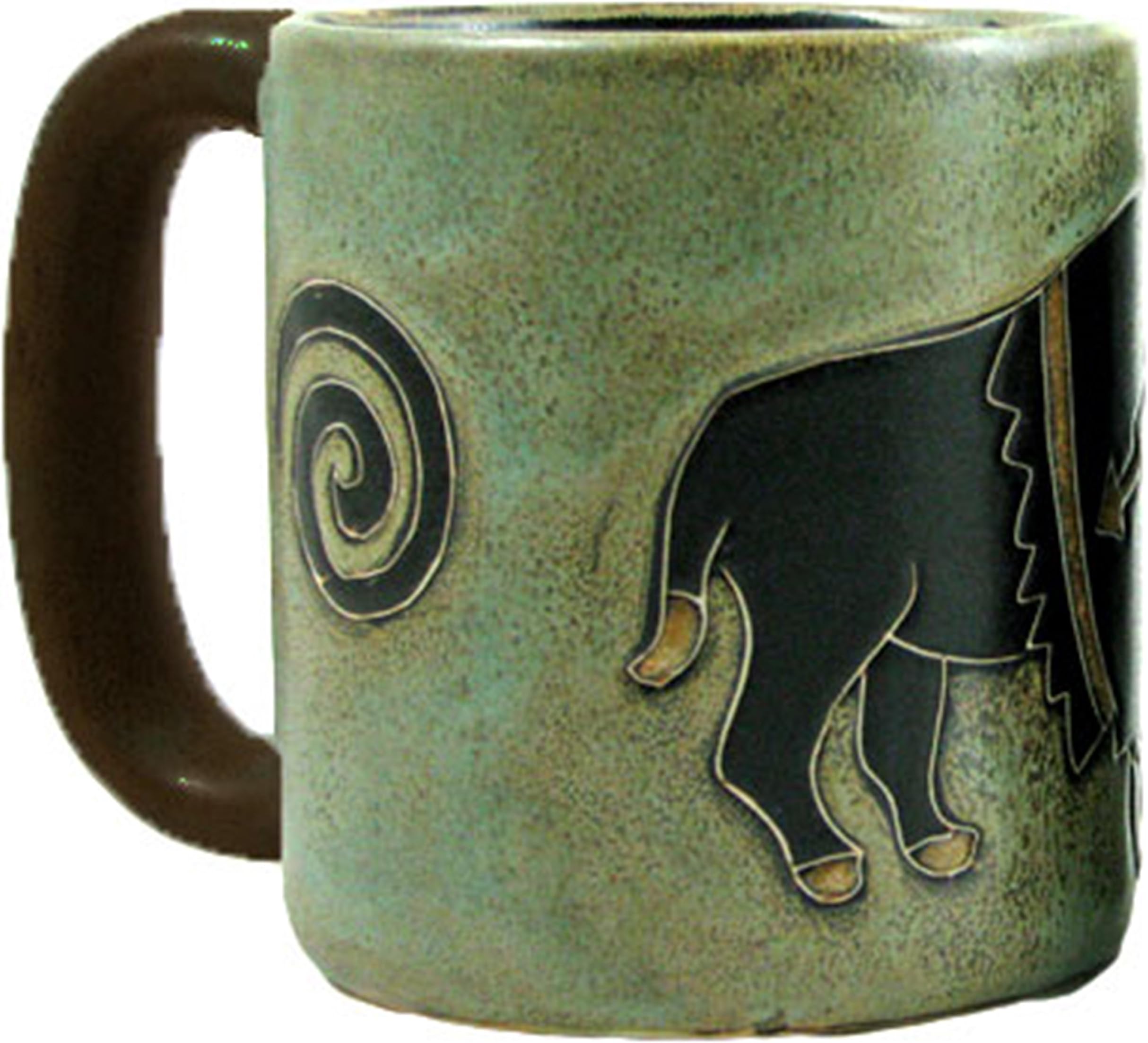 Amazon.com | Mara Stoneware Mug - Fish School - 16 oz: Coffee Cups & Mugs