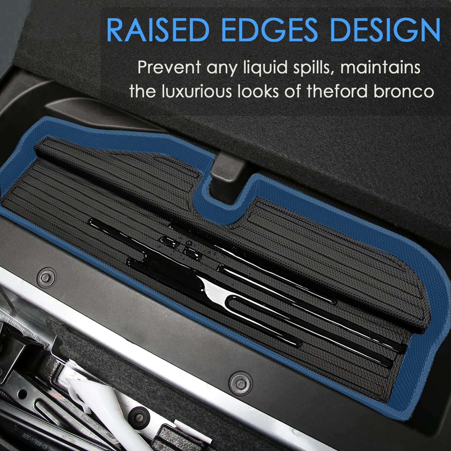 Snapklik.com : For Ford Bronco Rear Trunk Mat - Waterproof & Odorless ...