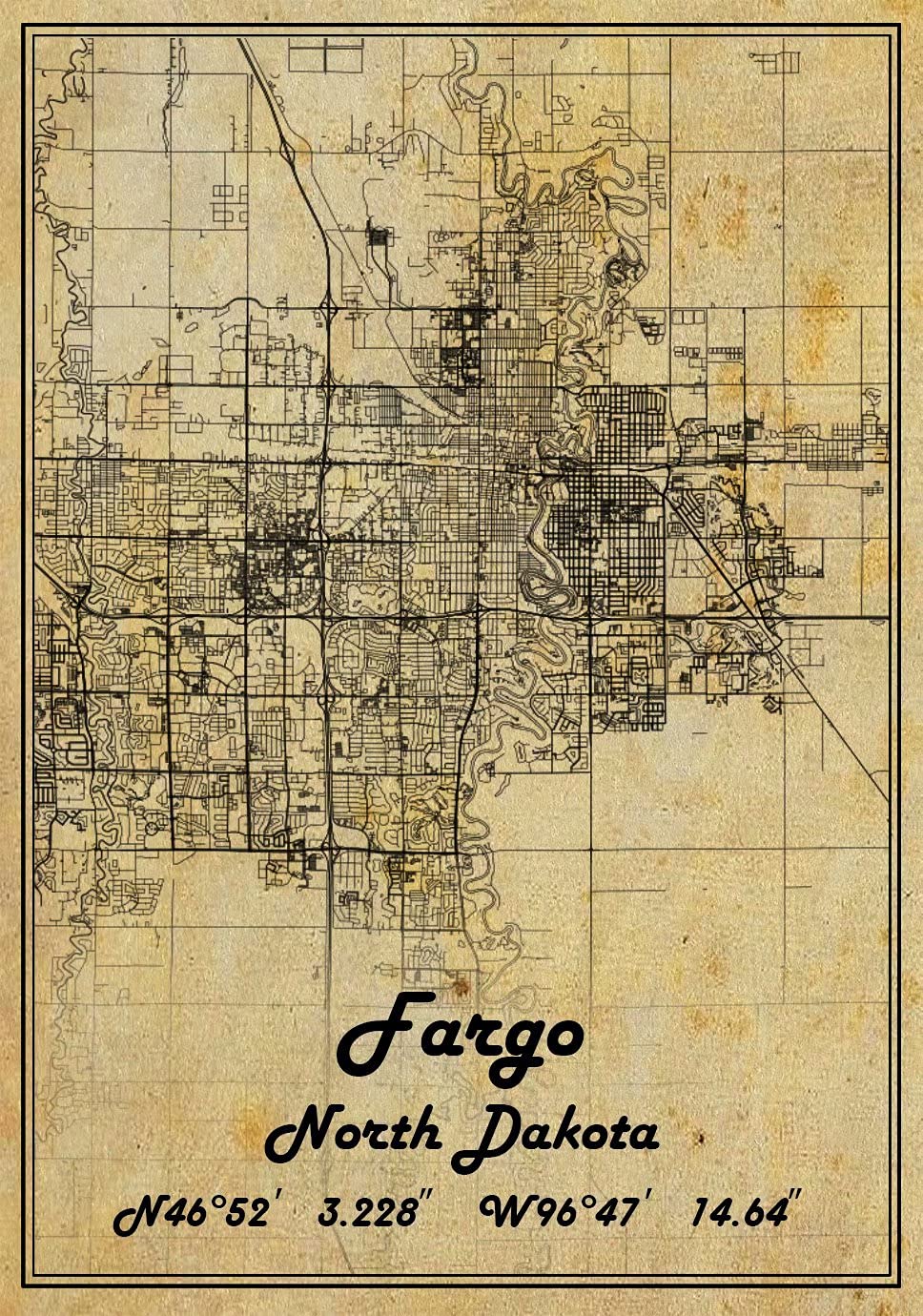 Fargo City Map Fargo Downtown Neighborhood Association