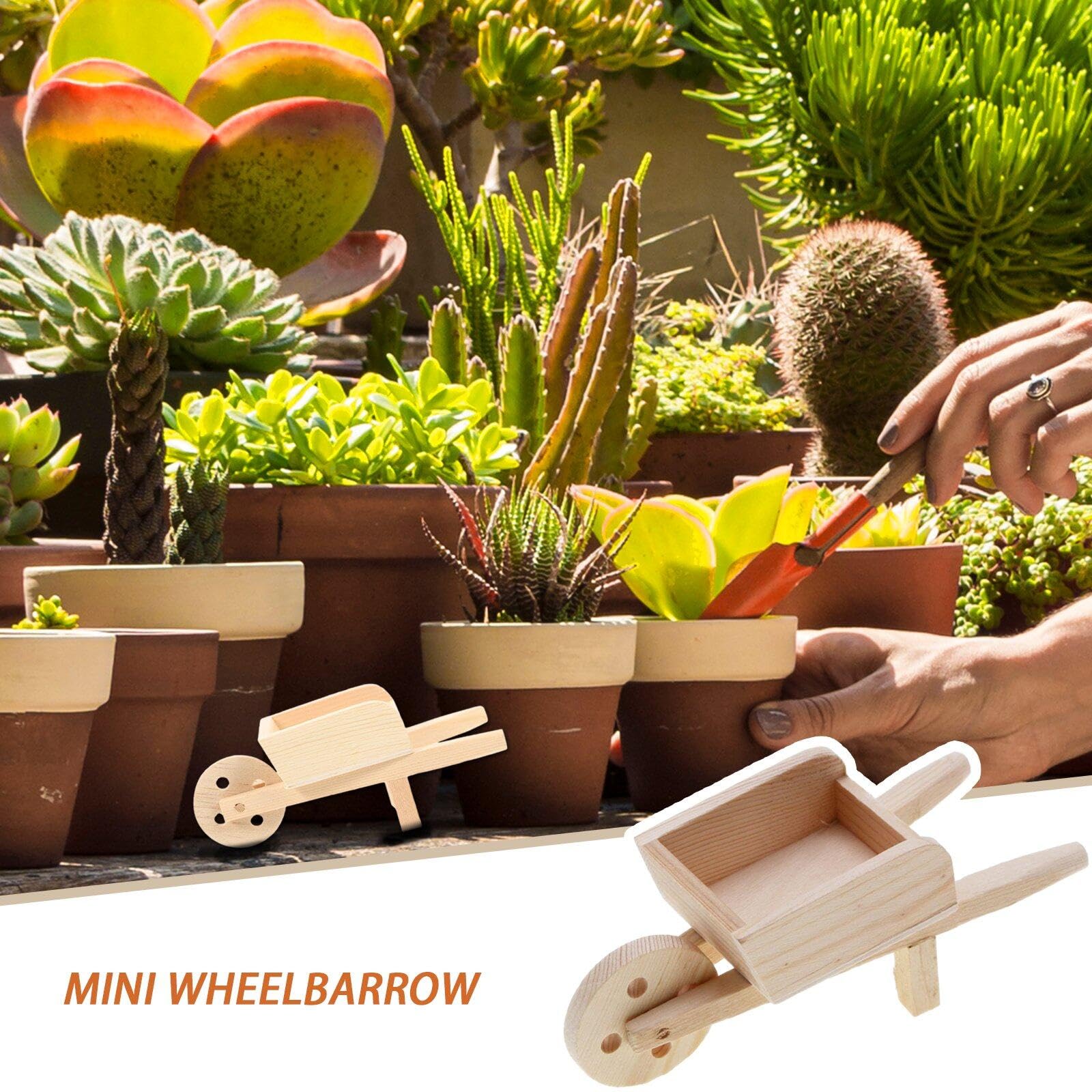 Mini Wooden Wheelbarrow Wooden Toy,wheelbarrow,natural Wooden