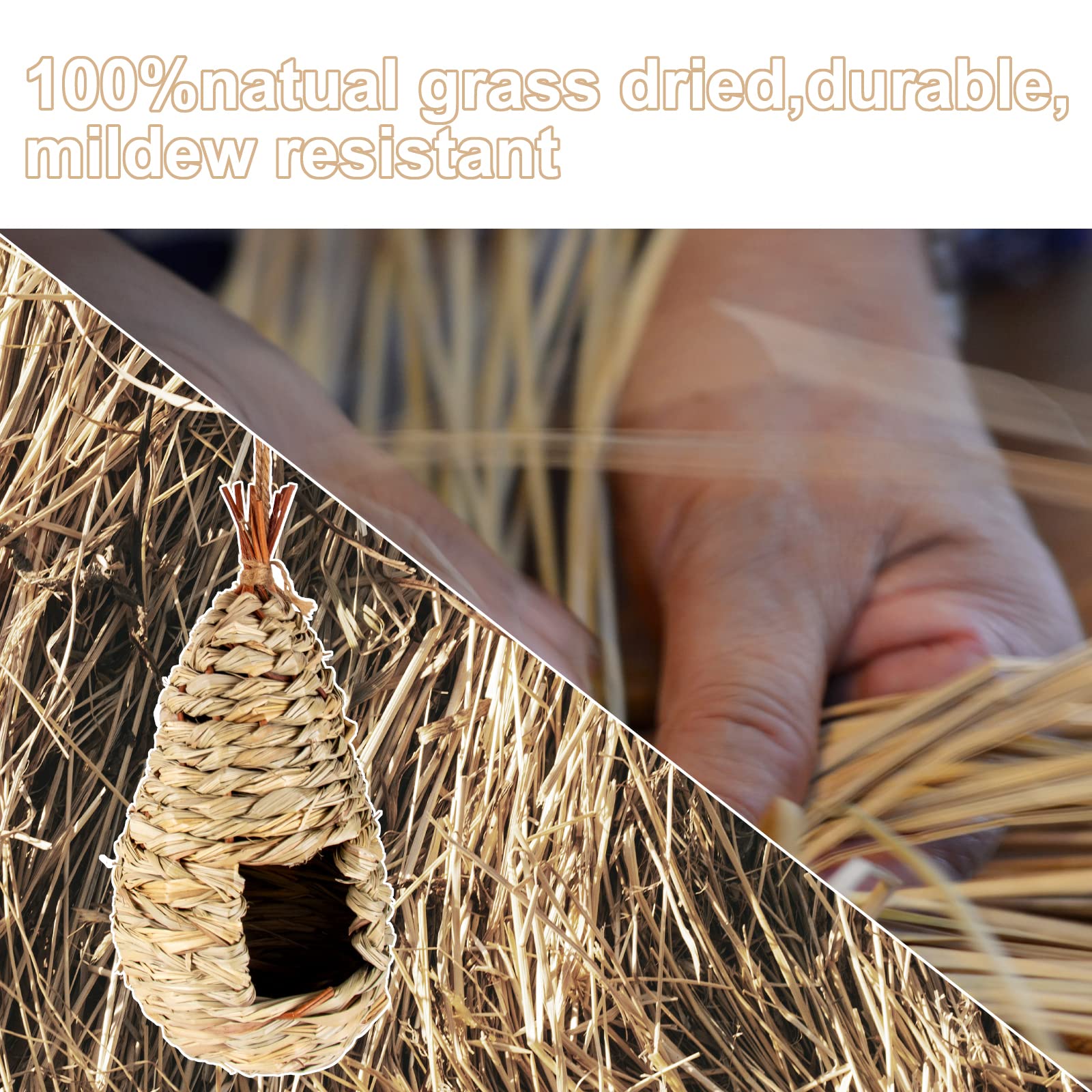 Snapklik.com : Humming Bird Houses For Outside Hanging, Natural Grass ...