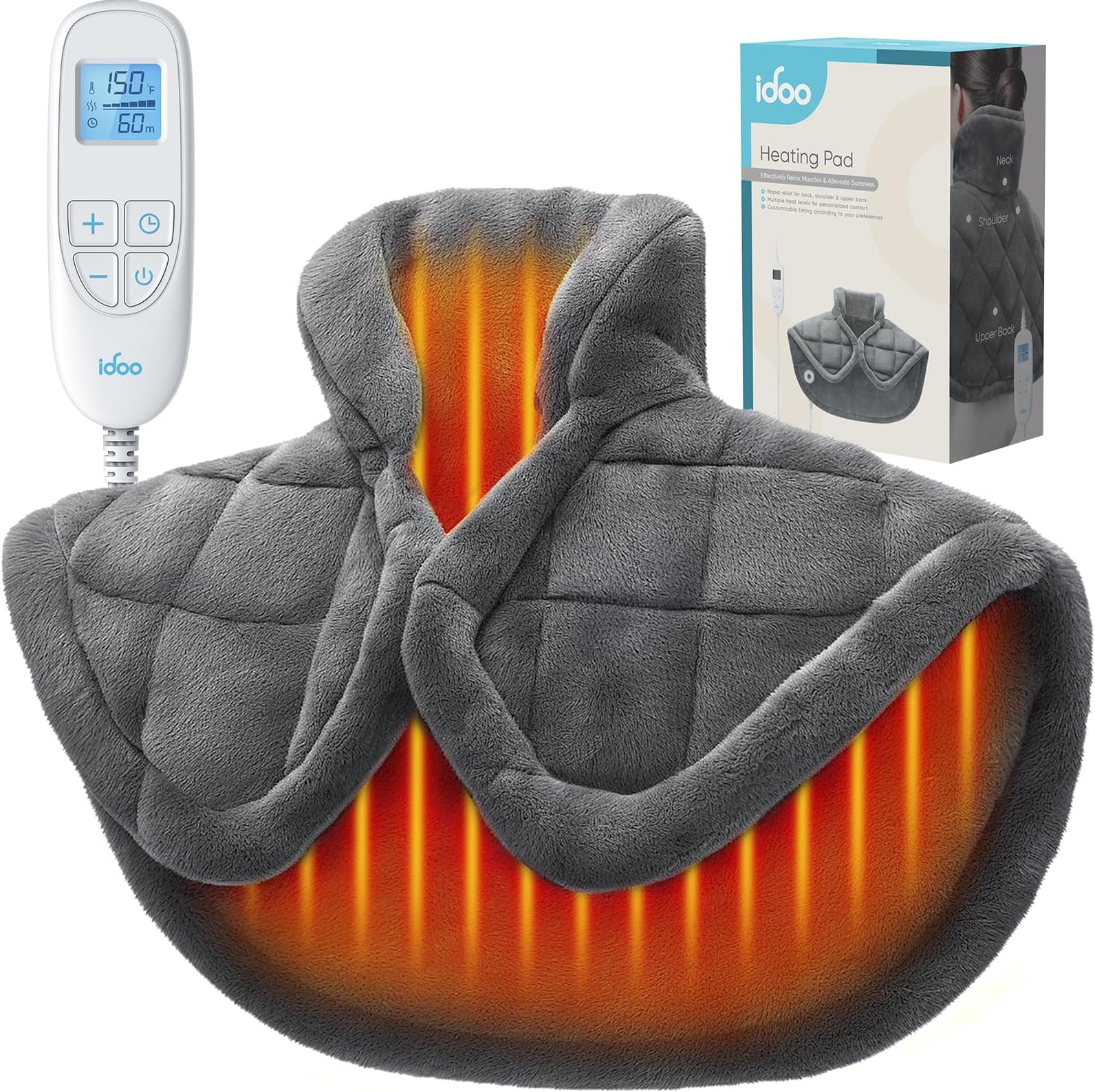 Amazon.com: Lenmen Graphene-Infused Heating Pad 3X Deeper Pain Relief ...