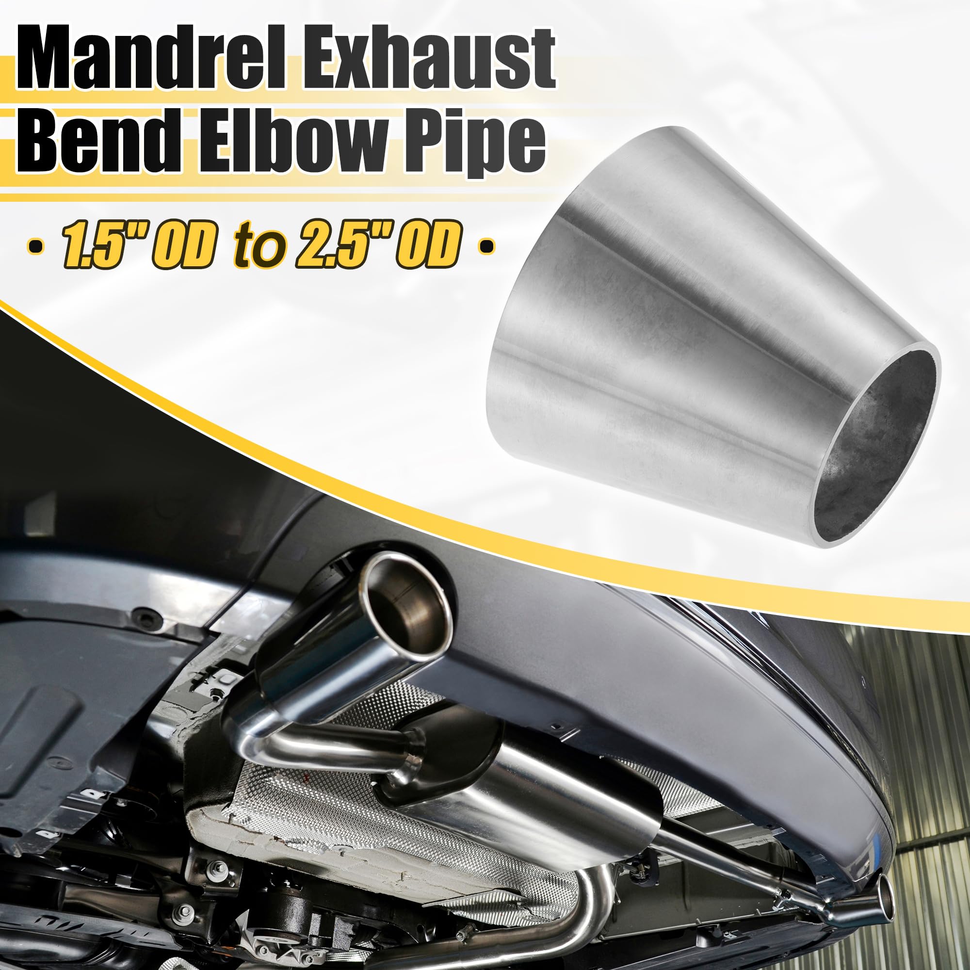 Snapklik.com : Car Mandrel Exhaust Bend Elbow Pipe 304 Stainless Steel ...