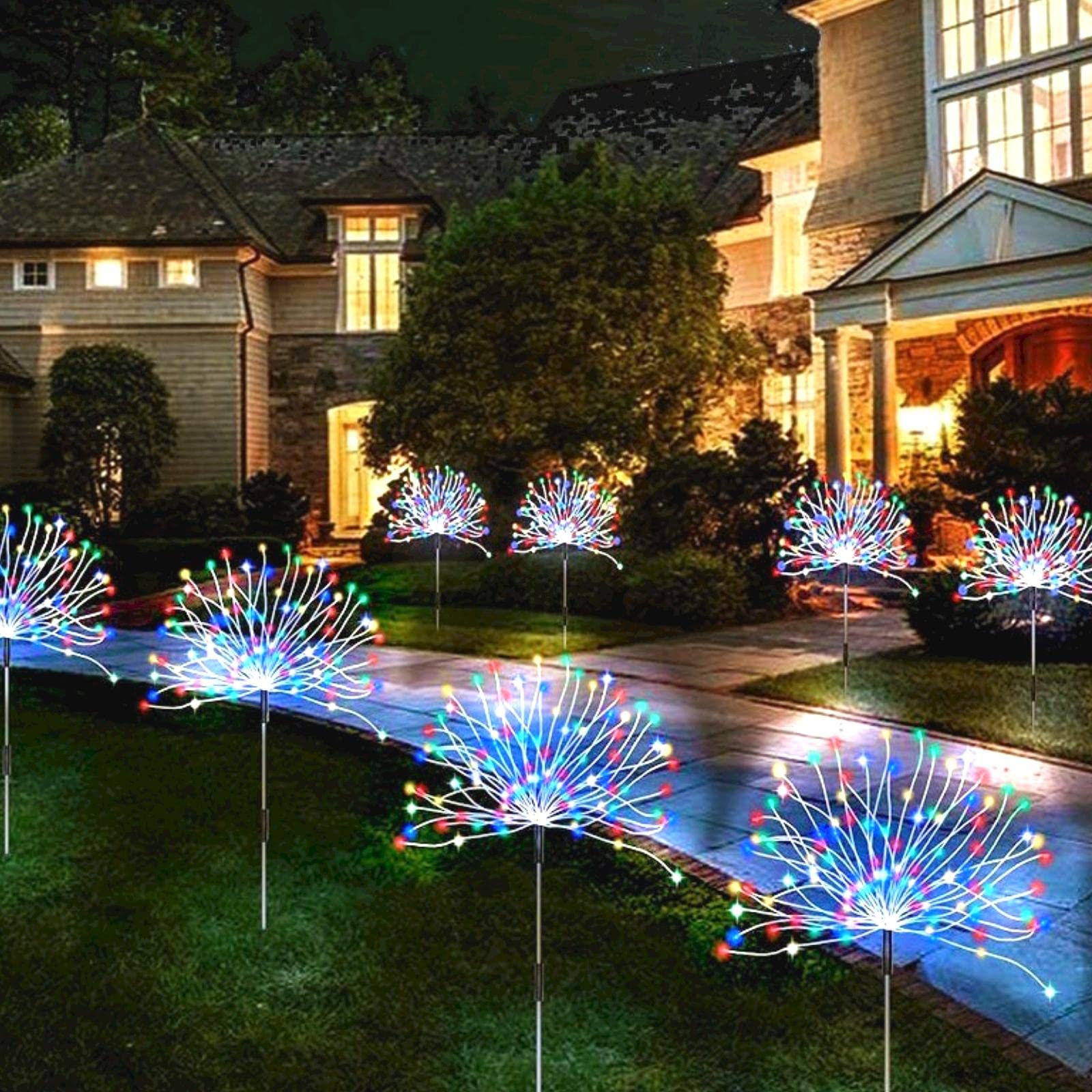 KPL Solar Outdoor Lights, Solar Firework Lights LED Sparkler Lights ...