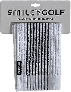 Amazon.com: SMILEY GOLF Square Golf Towel (White with Black Stripes ...