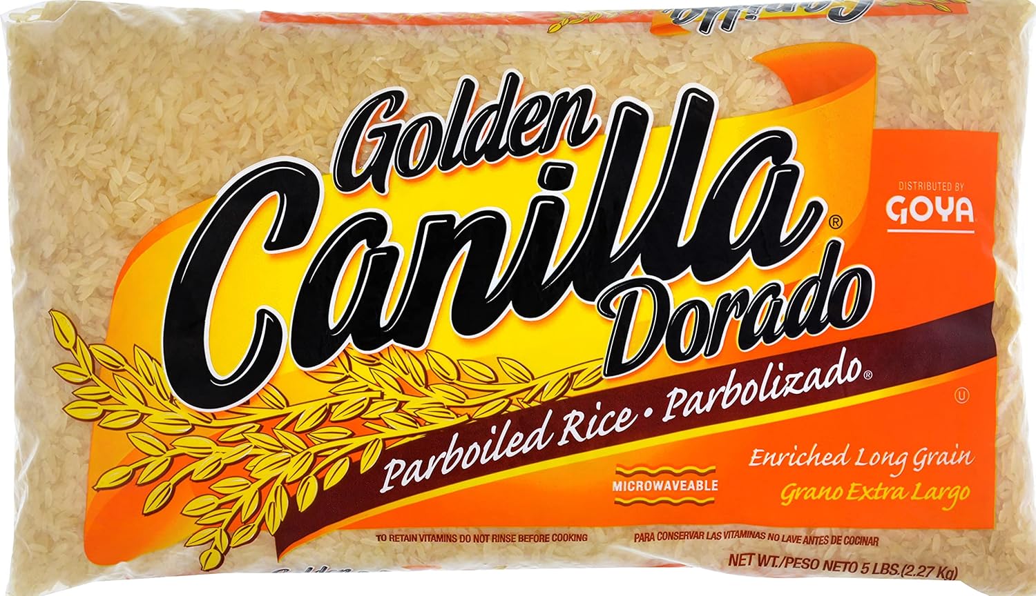 Amazon.com: Goya Golden Canilla Long Grain Parboiled Rice, 5 Pound : Books