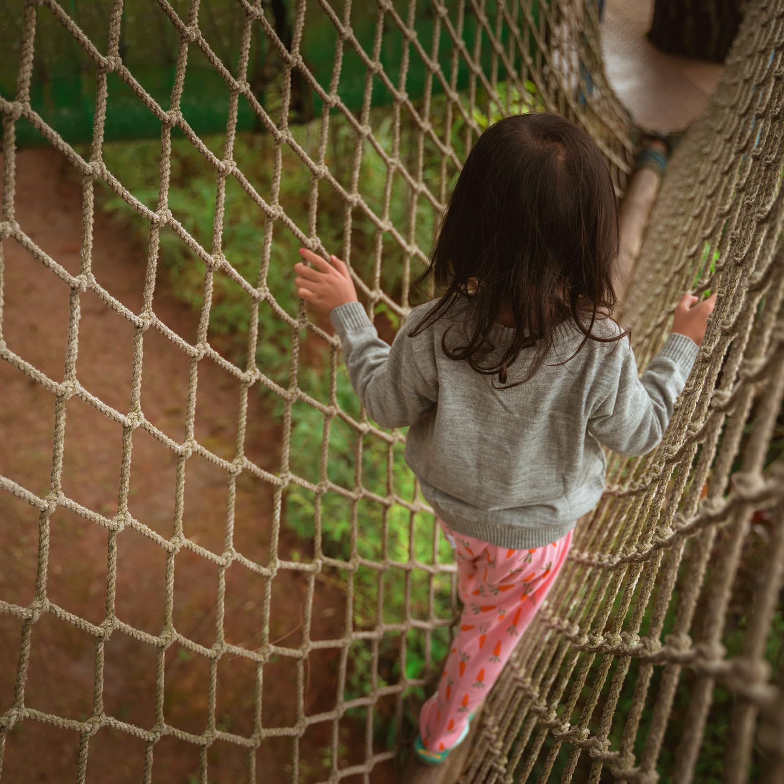 Snapklik.com : Kids Climbing Net - 3.28 X 6.56 Ft Hemp Rope Heavy Duty ...