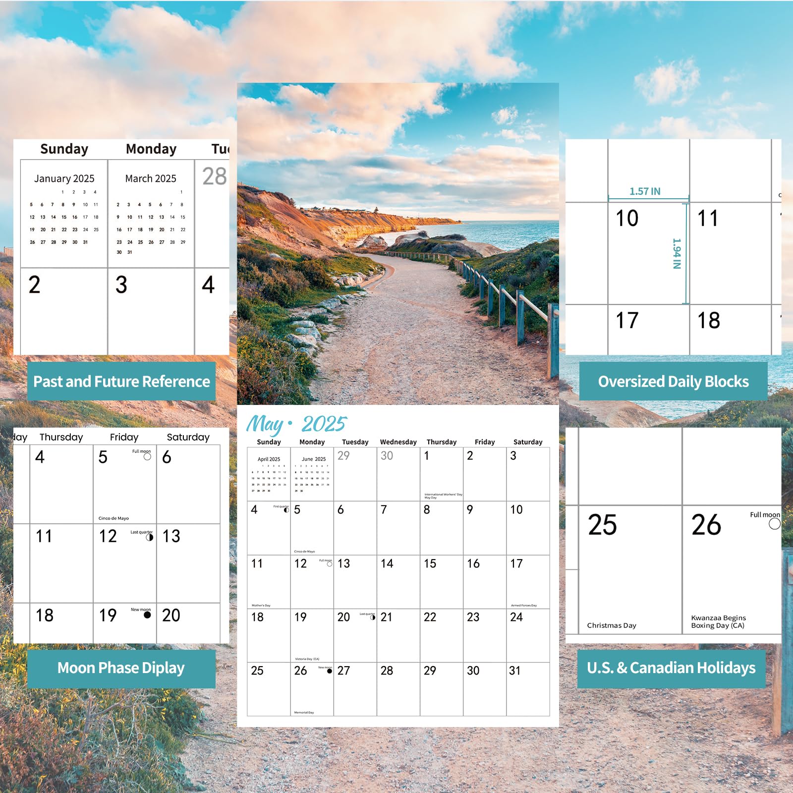 Snapklik.com : 2025 Wall Calendar PATHWAYS Jul 2024 -Dec 2025 18 ...