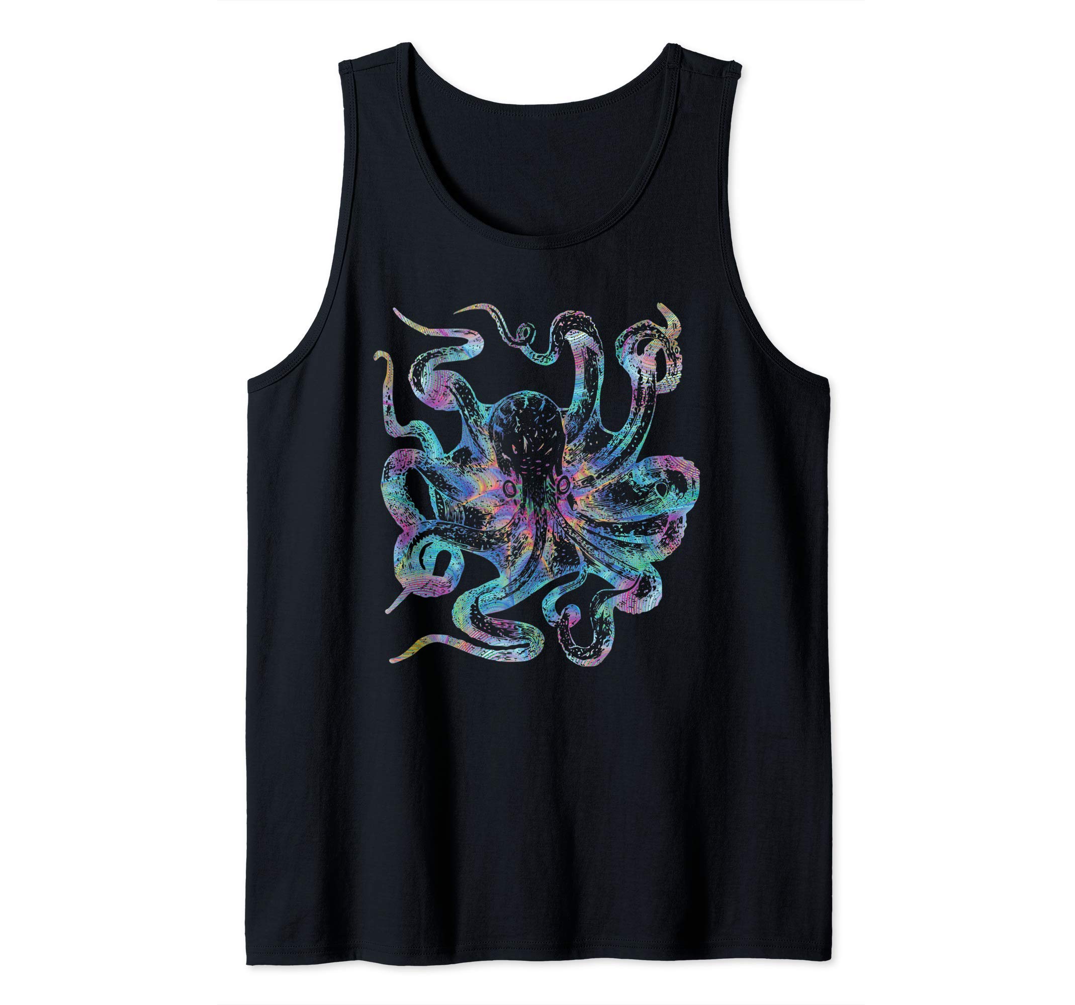 Amazon.com: Psychedelic Octopus Gift - Colorful Trippy Kraken Ocean Sea ...