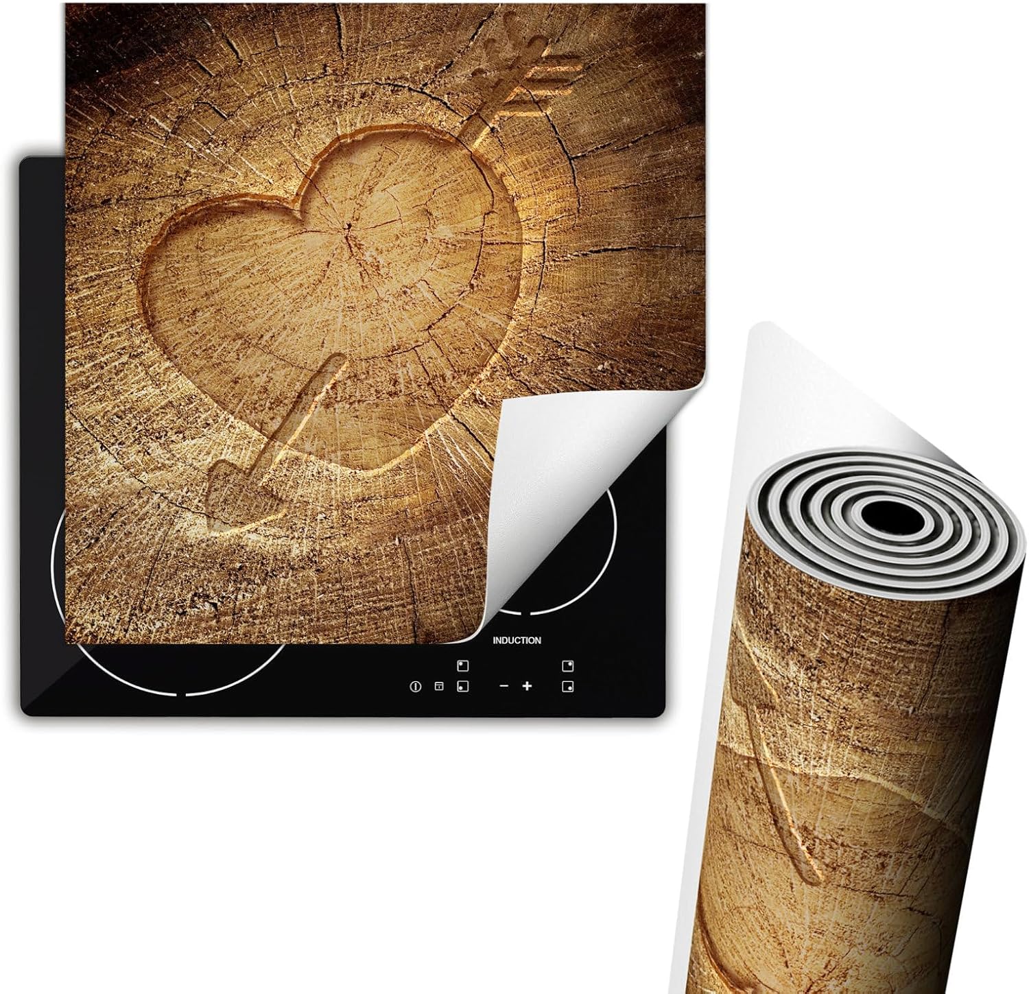 TMK ArtDeko Induction Hob Protection Mat, 60 x 52 cm, Protection for ...