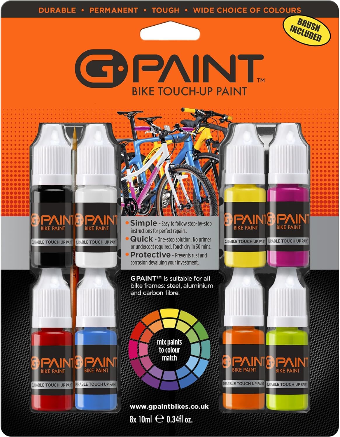 Amazon.com : G-Paint Bike Paint - Touch-Up Paint Kit For Scratched or ...
