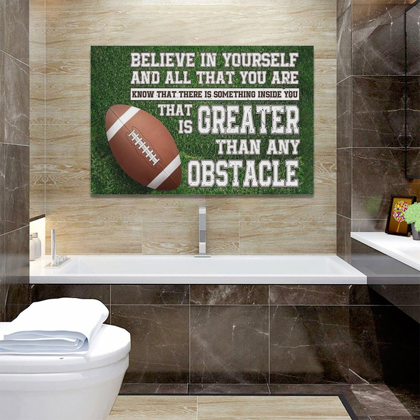 Football Team Themed Bathroom Amazon.com: DYNH Western Shower Curtain,