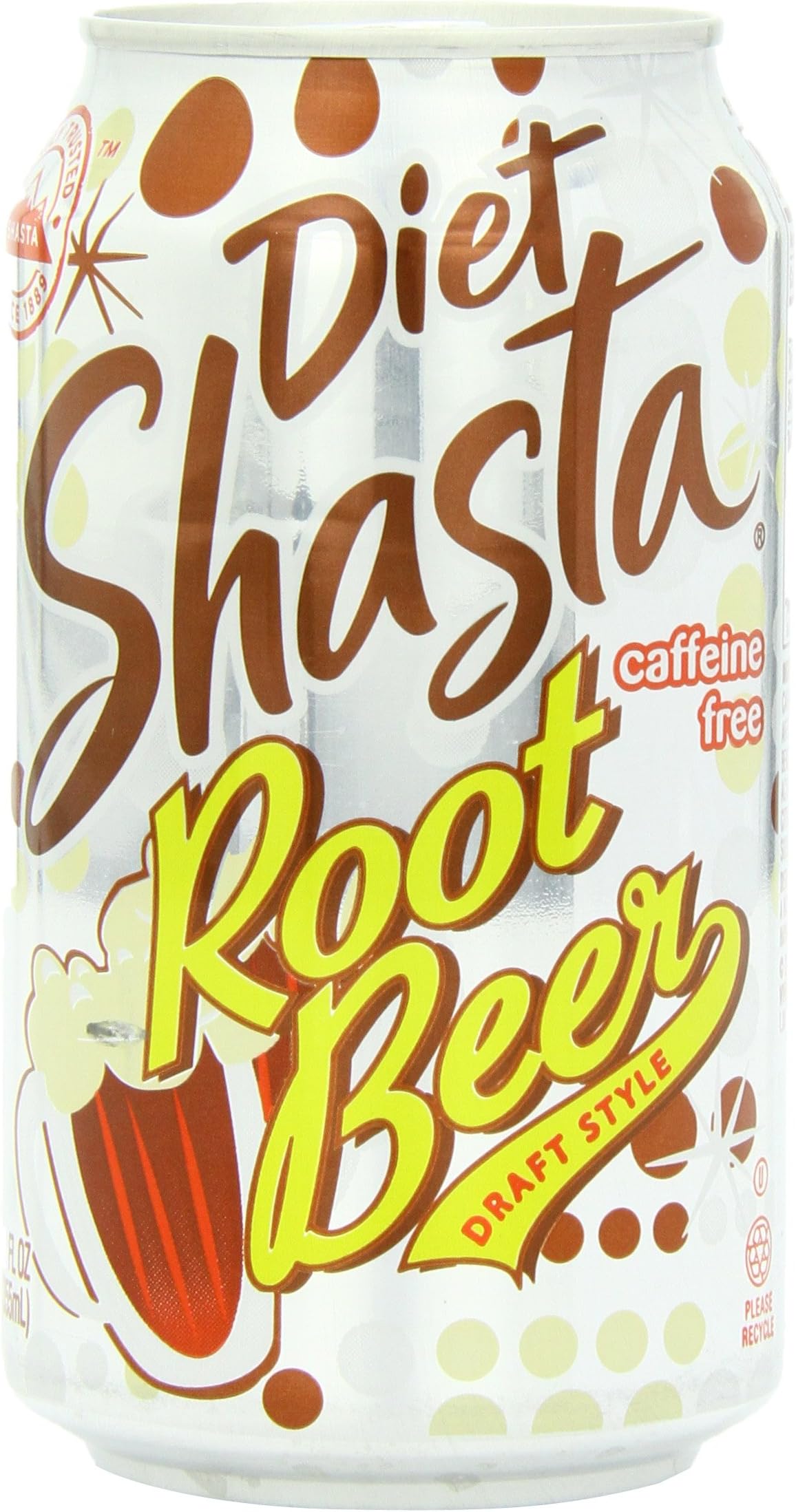 Amazon.com : Shasta Diet Root Beer Soda, 12 Fl Oz (Pack of 24) : Soda ...