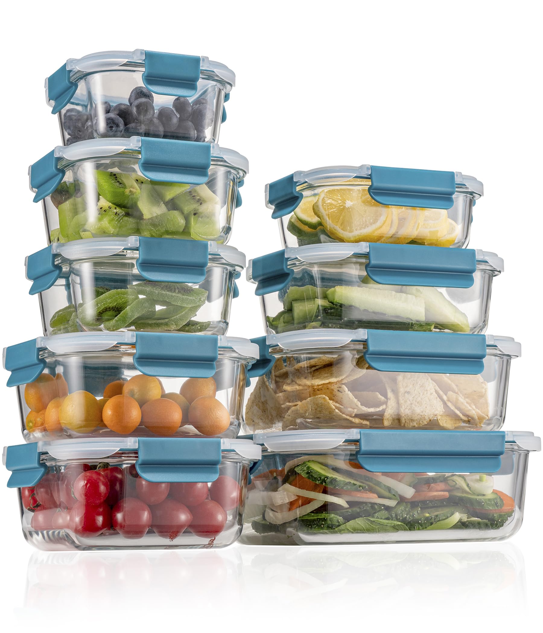 Amazon.com: GC GENICOOK Glass Food Storage Containers with Airtight ...