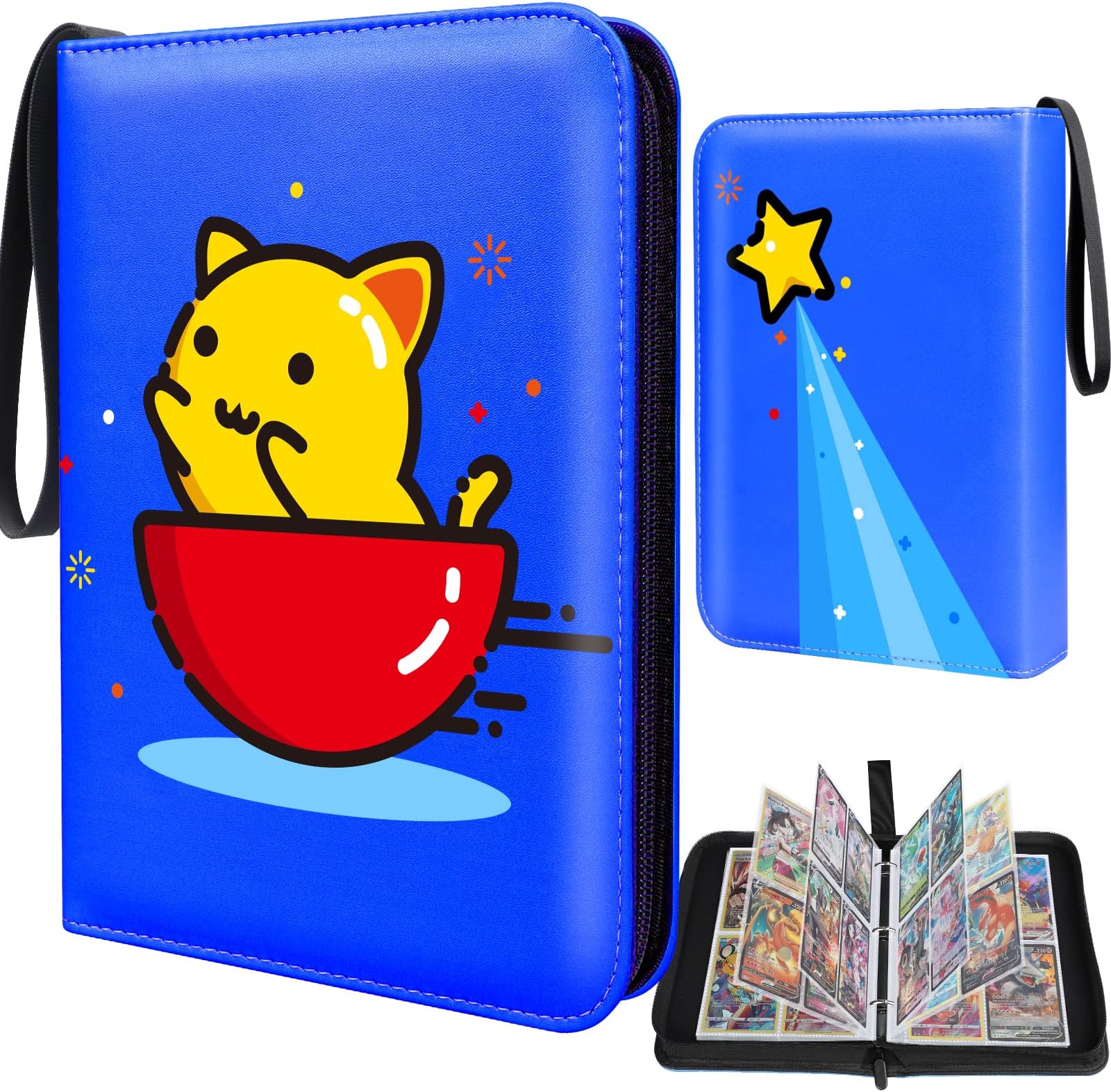 Amazon.com: Lotadilo Card Binder 4-Pocket, 440 Pockets Card Holder ...