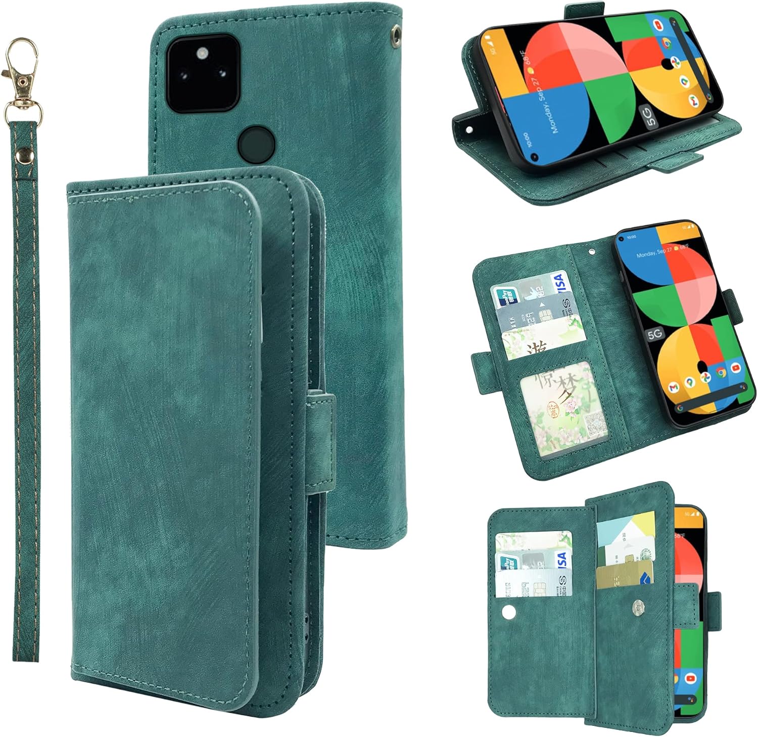 Amazon.com: Furiet Compatible with Google Pixel 5a 5G Wallet Case Wrist ...