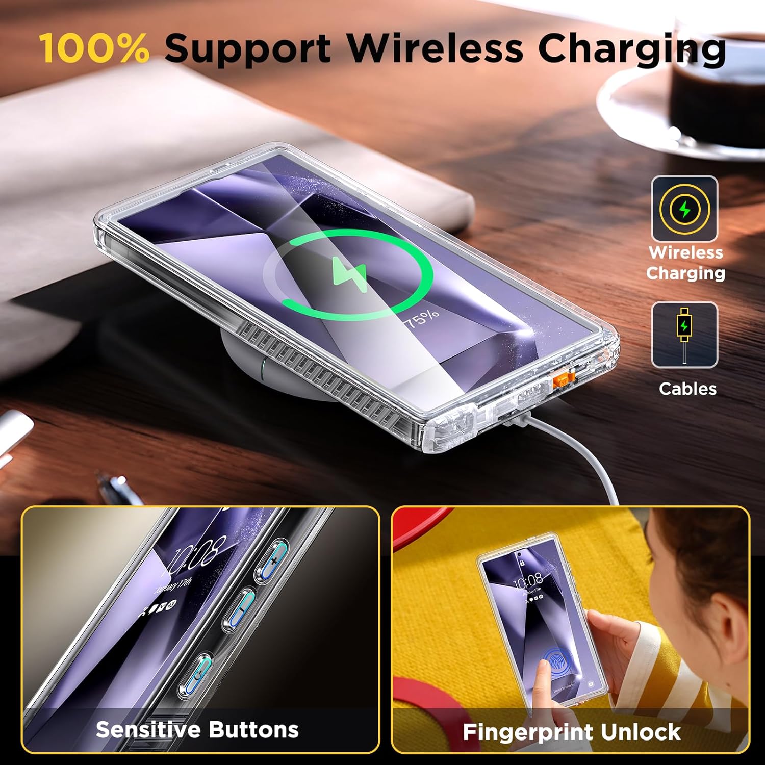 Humixx Funda magnética para Samsung Galaxy S24 Ultra protección de ...