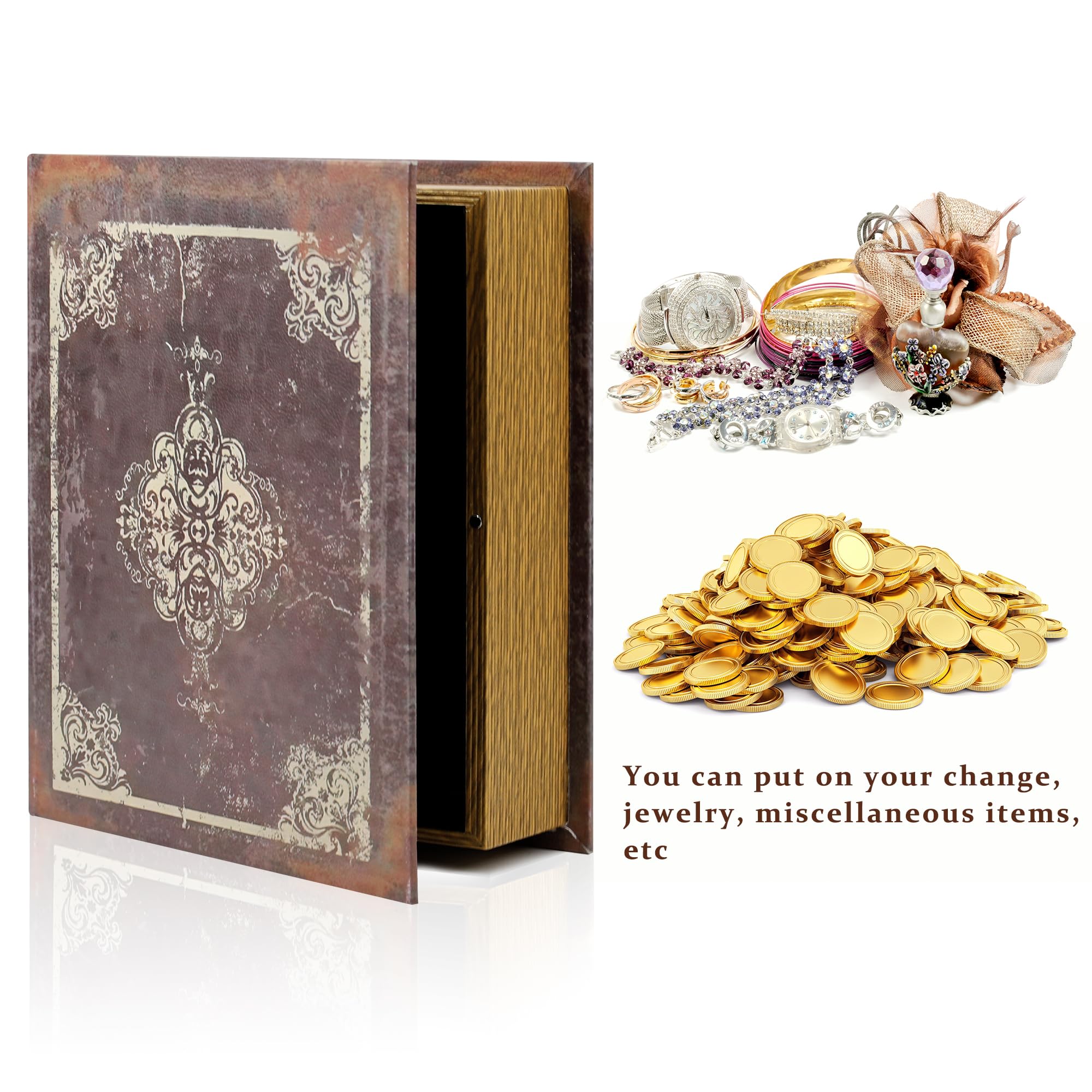 Snapklik.com : Jolitac Wooden Decorative Book Boxes 3-Pack - Vintage ...