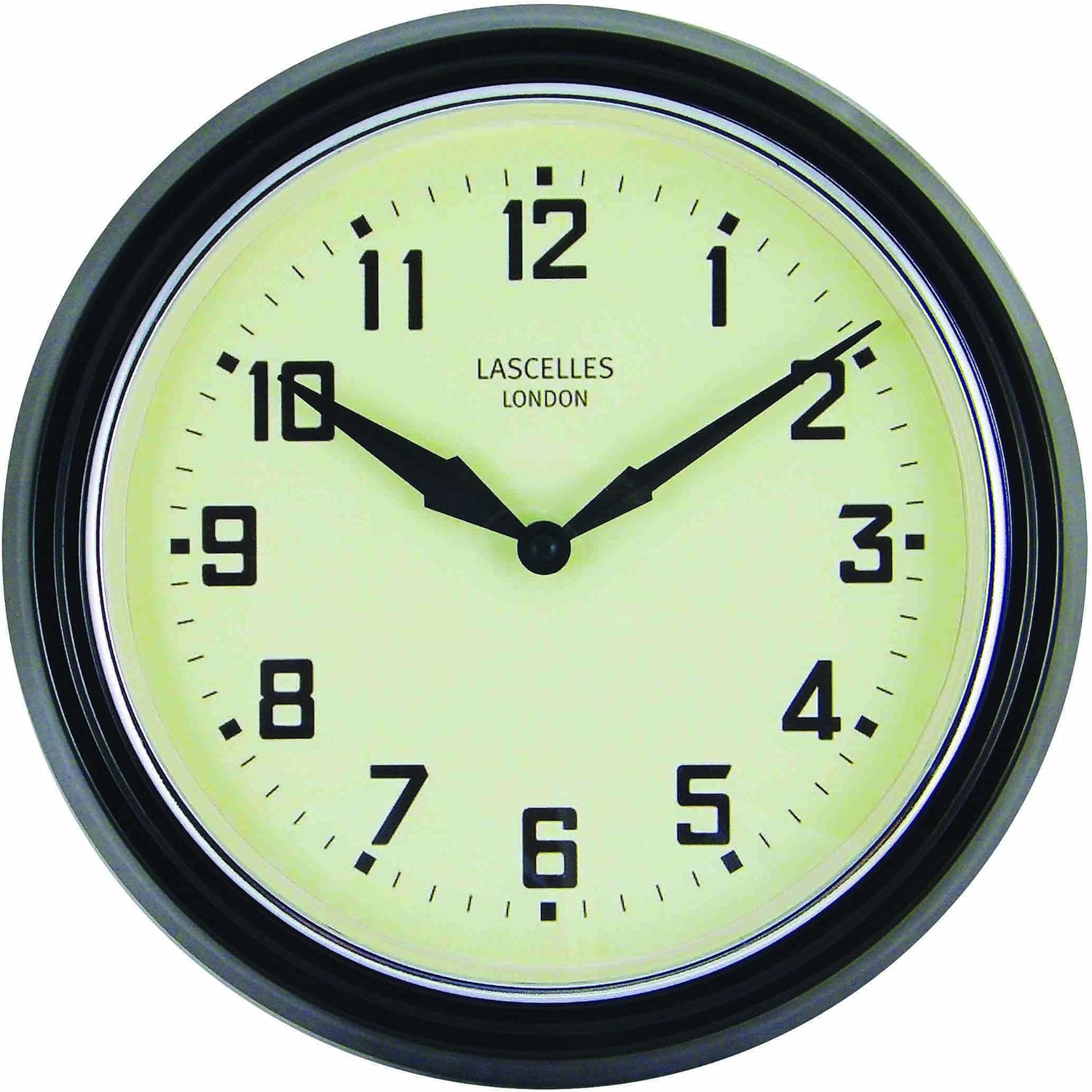 Amazon.com: Roger Lascelles Clocks Retro/Black/LASC Metal Case Retro ...