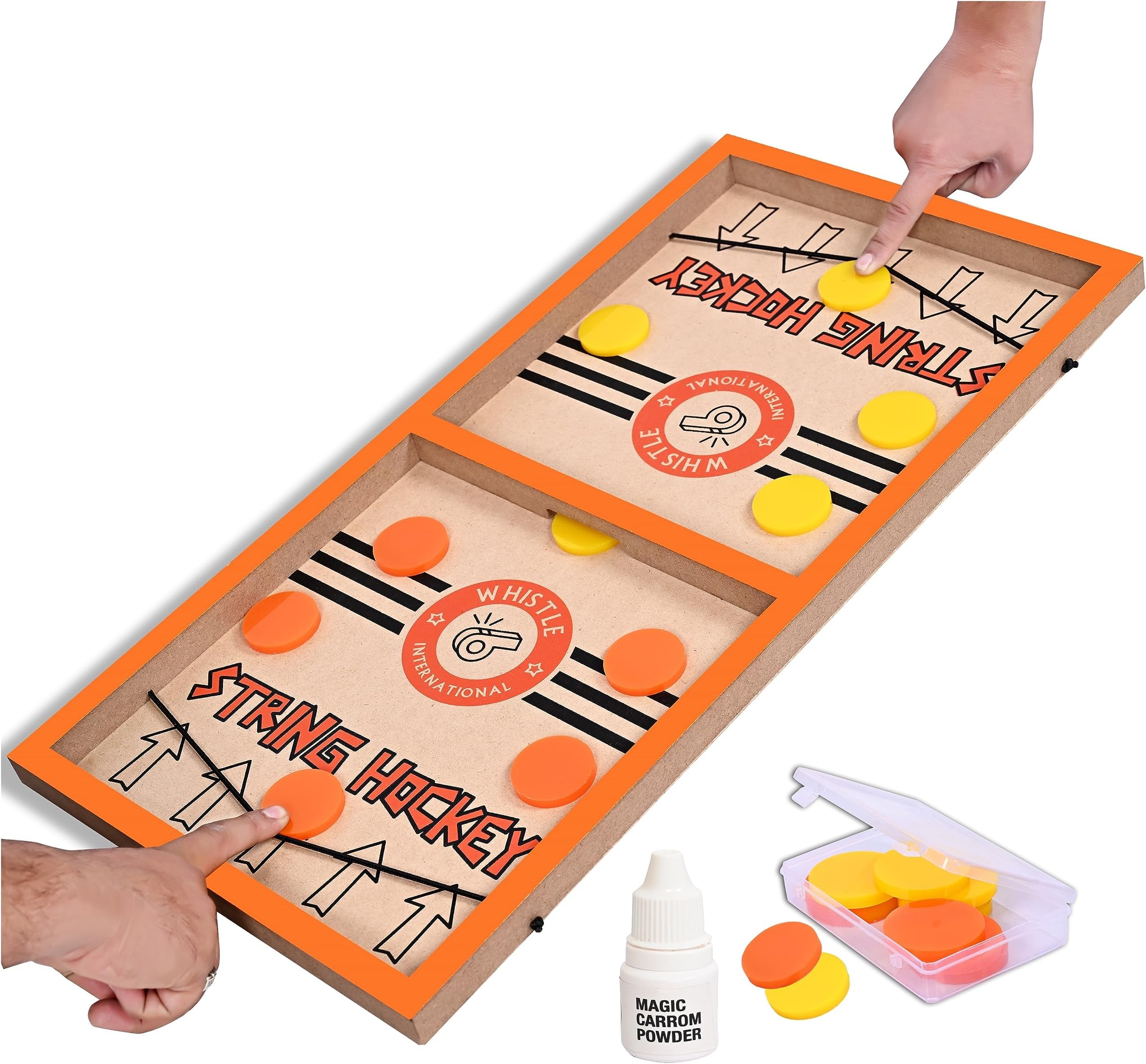 Buy Toyshine Junior Fast Sling Puck Game Board String Hockey Toy, Party ...