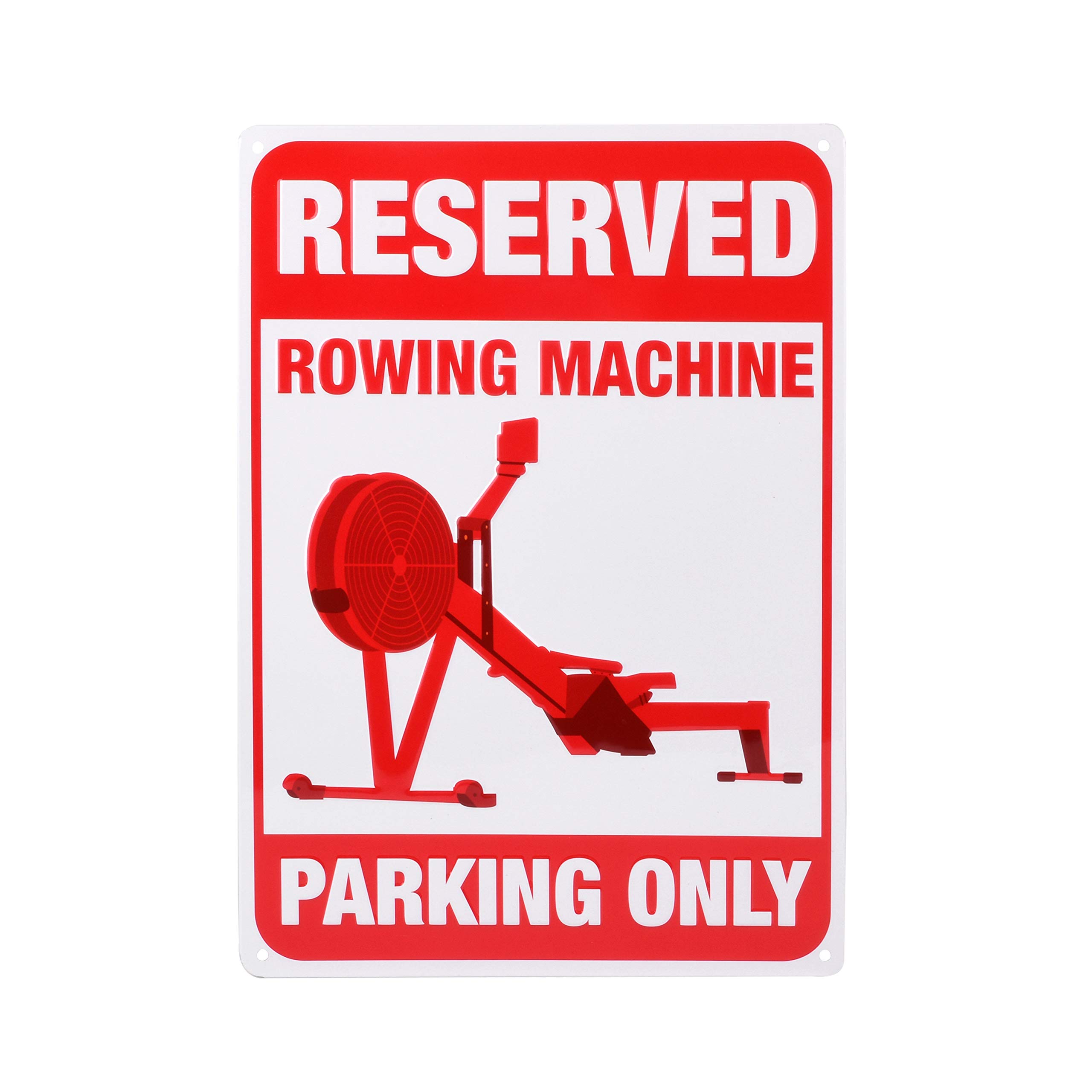 Snapklik.com : Rowing Machine Parking Embossed Tin Sign Ideal For ...