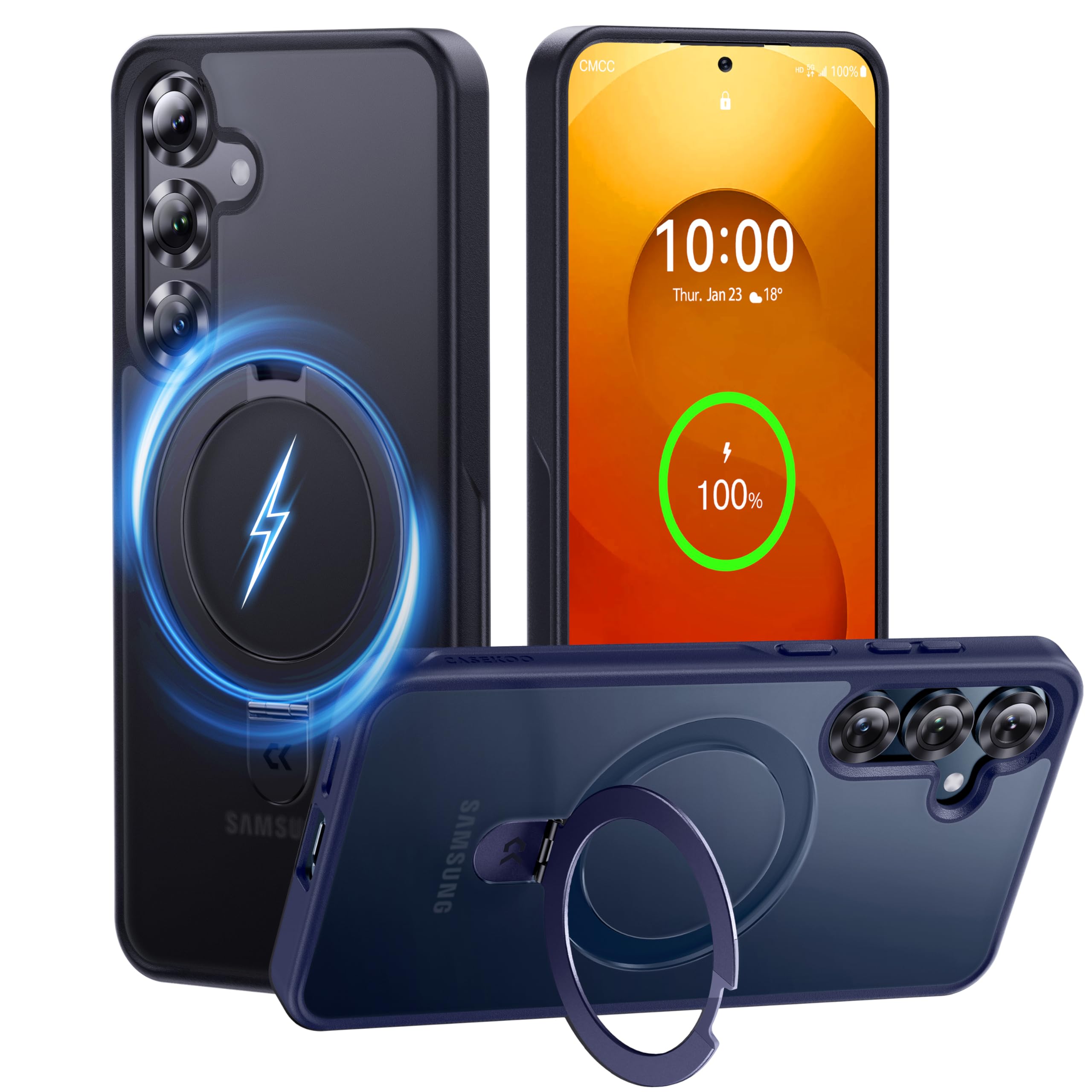 Amazon.com: CASEKOO Patented Magnetic Ring Stand for Samsung Galaxy S25 ...