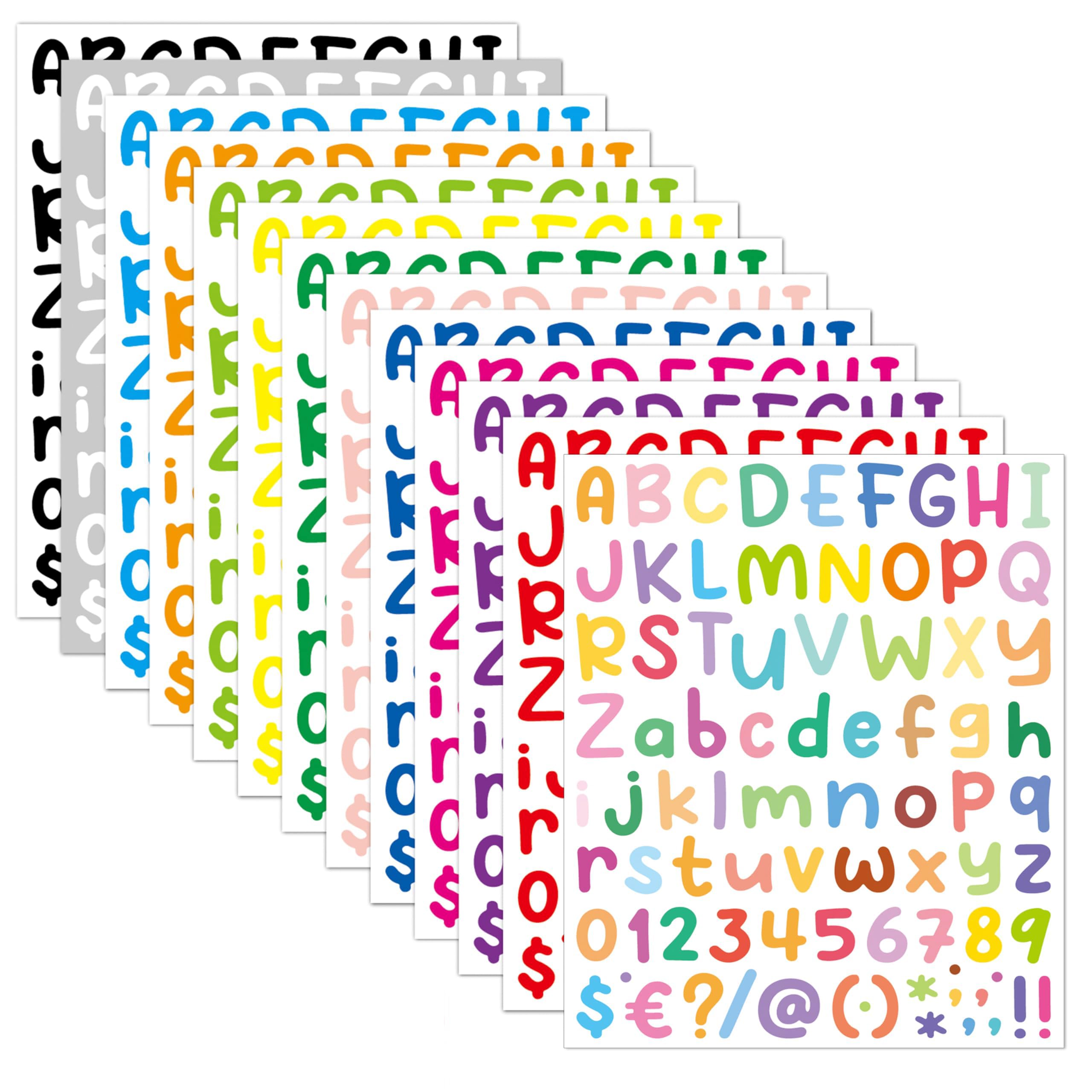 Snapklik.com : AVERZELLA 2200 Pcs Small Letter Stickers Colorful - 1 ...