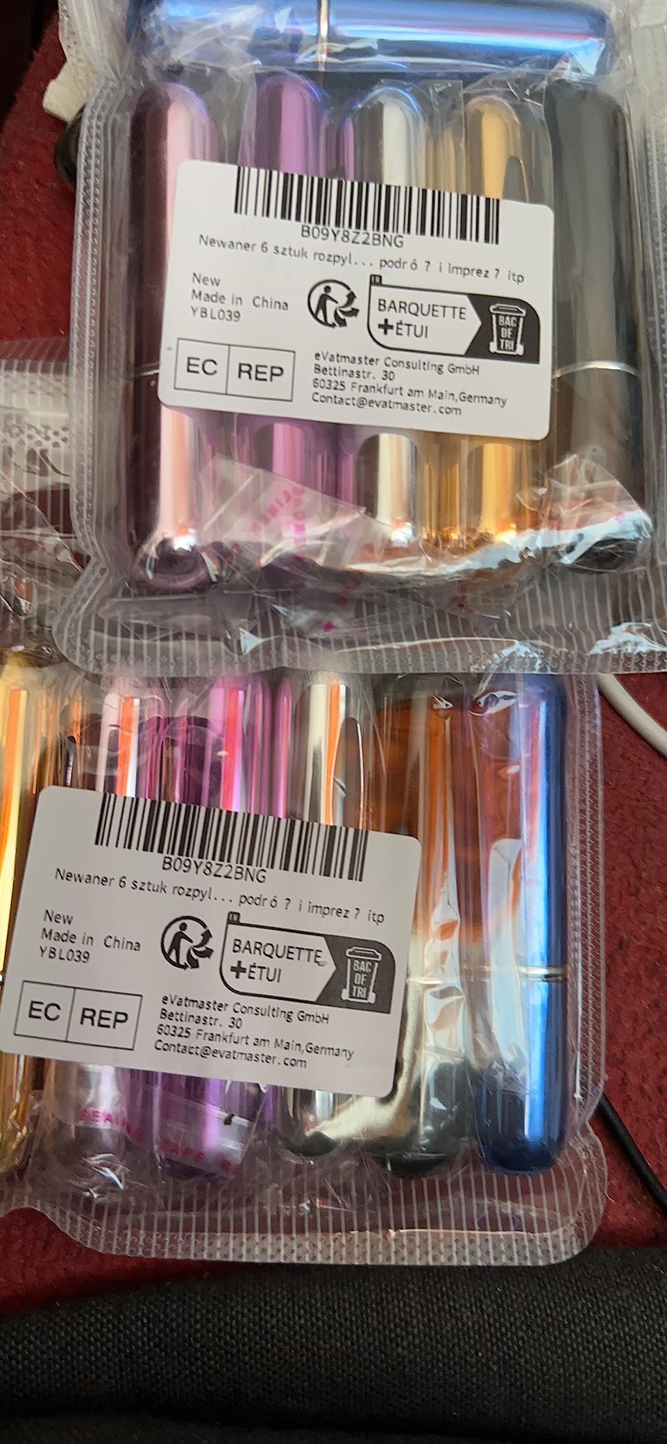 Newaner parfymfördelare, 5 ml, 6 stycken, påfyllningsbar och bärbar ...