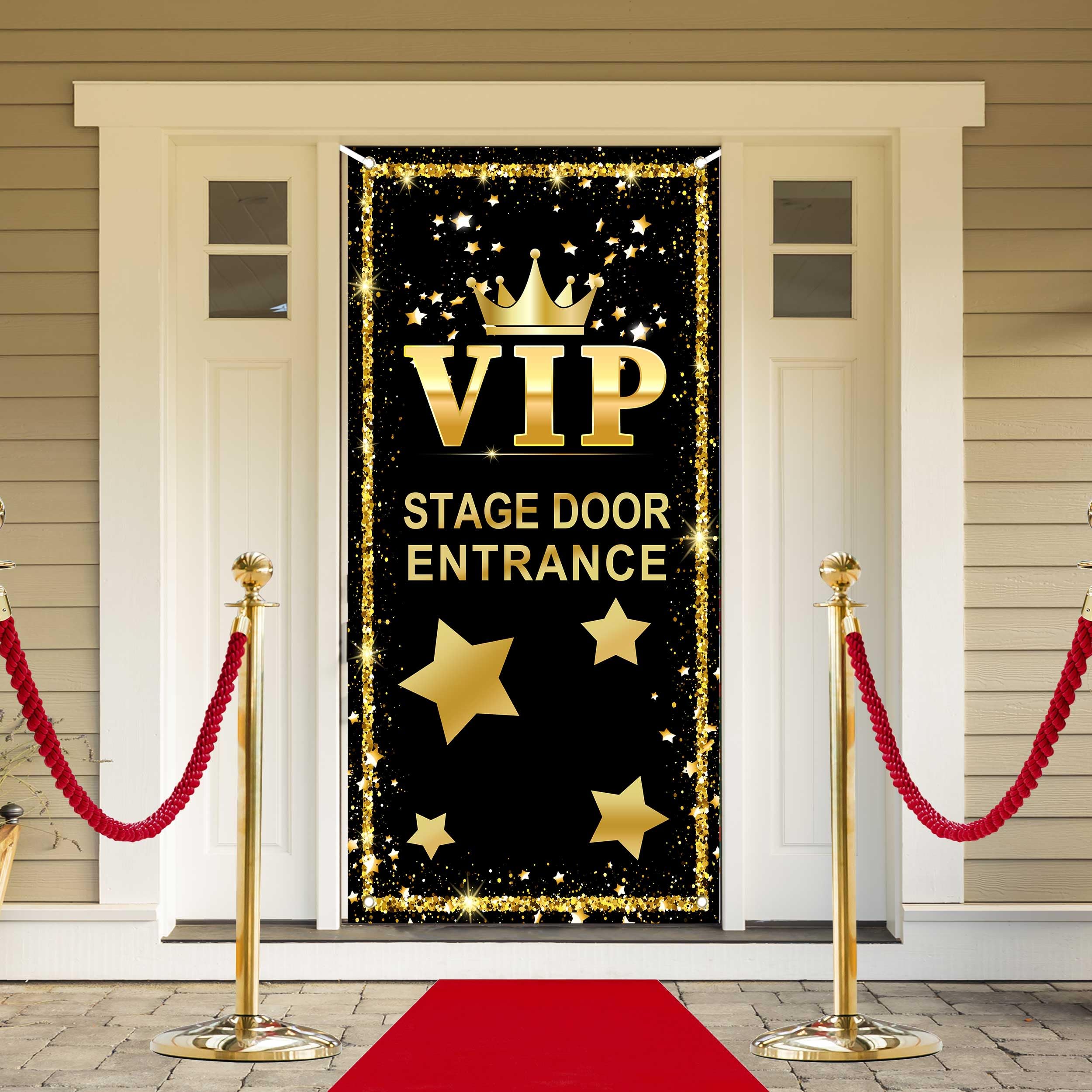Amazon.com: Lofaris VIP Stage Door Banner for Kids - 72.8 x 35.4 Inches ...