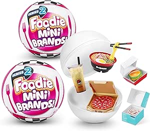 Amazon.com: Mini Brands Foodie Series 2 (2 Pack) by ZURU Real Miniature ...