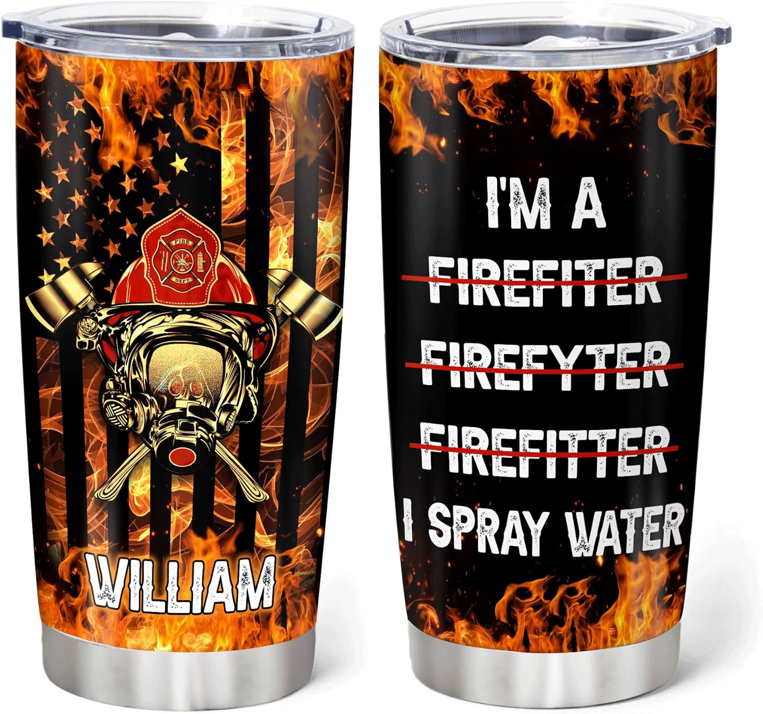 Amazon.com: Hyturtle Personalized Firefighter Gifts For Men - I'm A ...