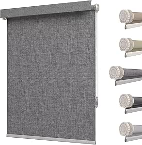Amazon.com: MYshade Custom No Drill Corded Roller Shades Waterproof Window Blinds Ideal for Home ...