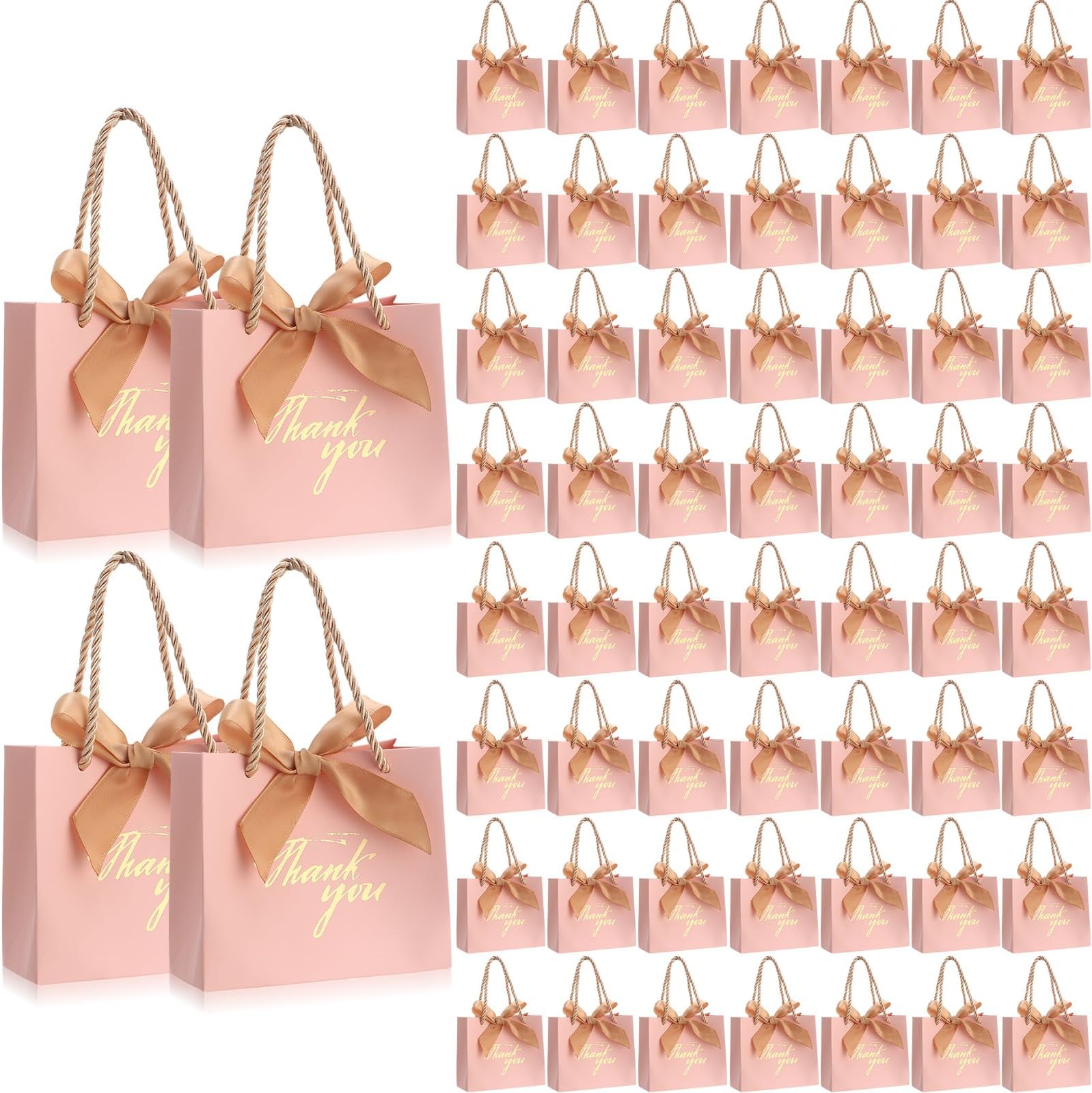 Amazon.com: Jetec 45 Pcs Mini Paper Gift Bag Bulk 5.5 x 4.7 x 2.5 ...