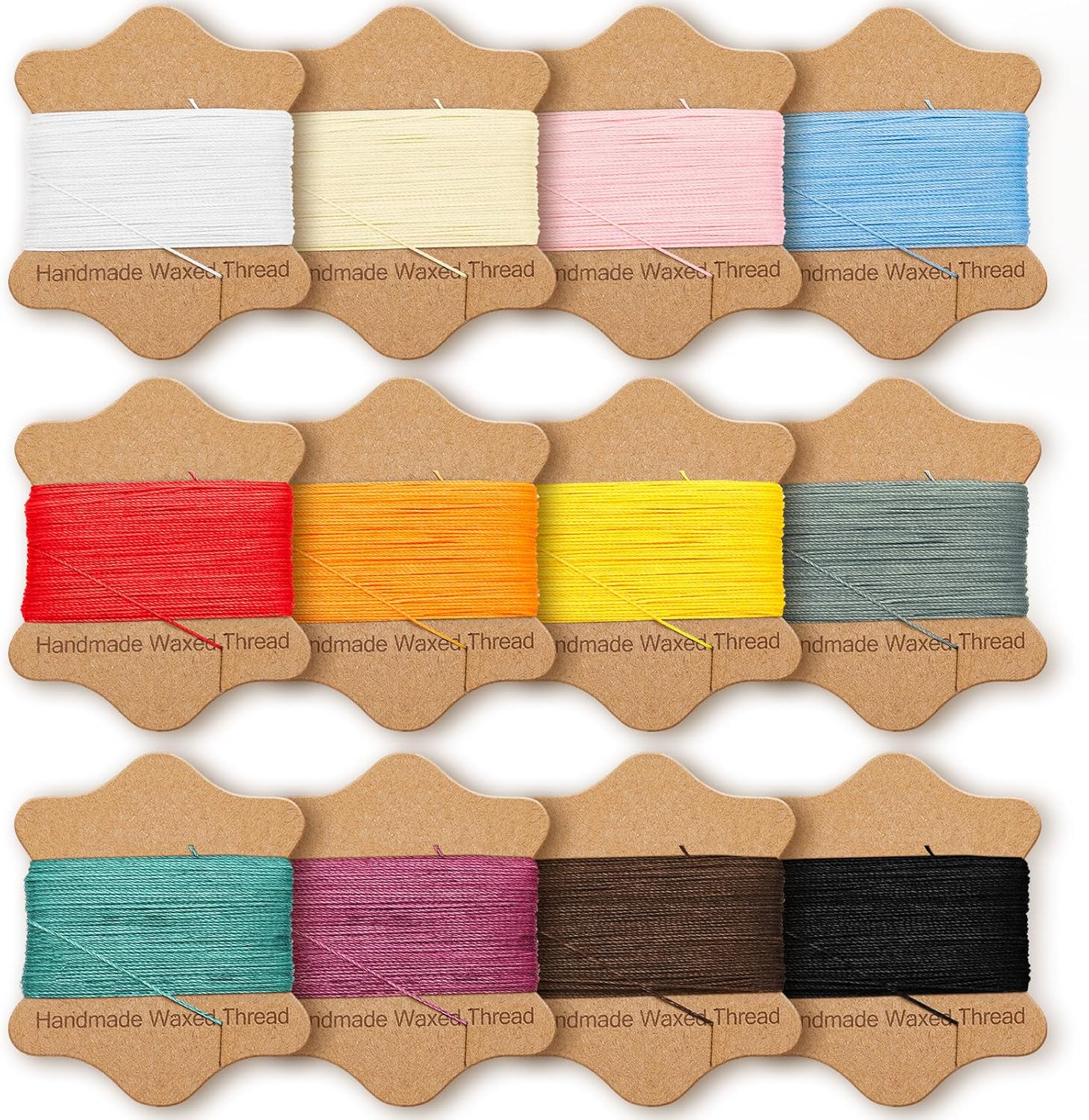 Amazon.com: Timgle 12 Rolls Book Binding Waxed Polyester Thread Set, 0 ...