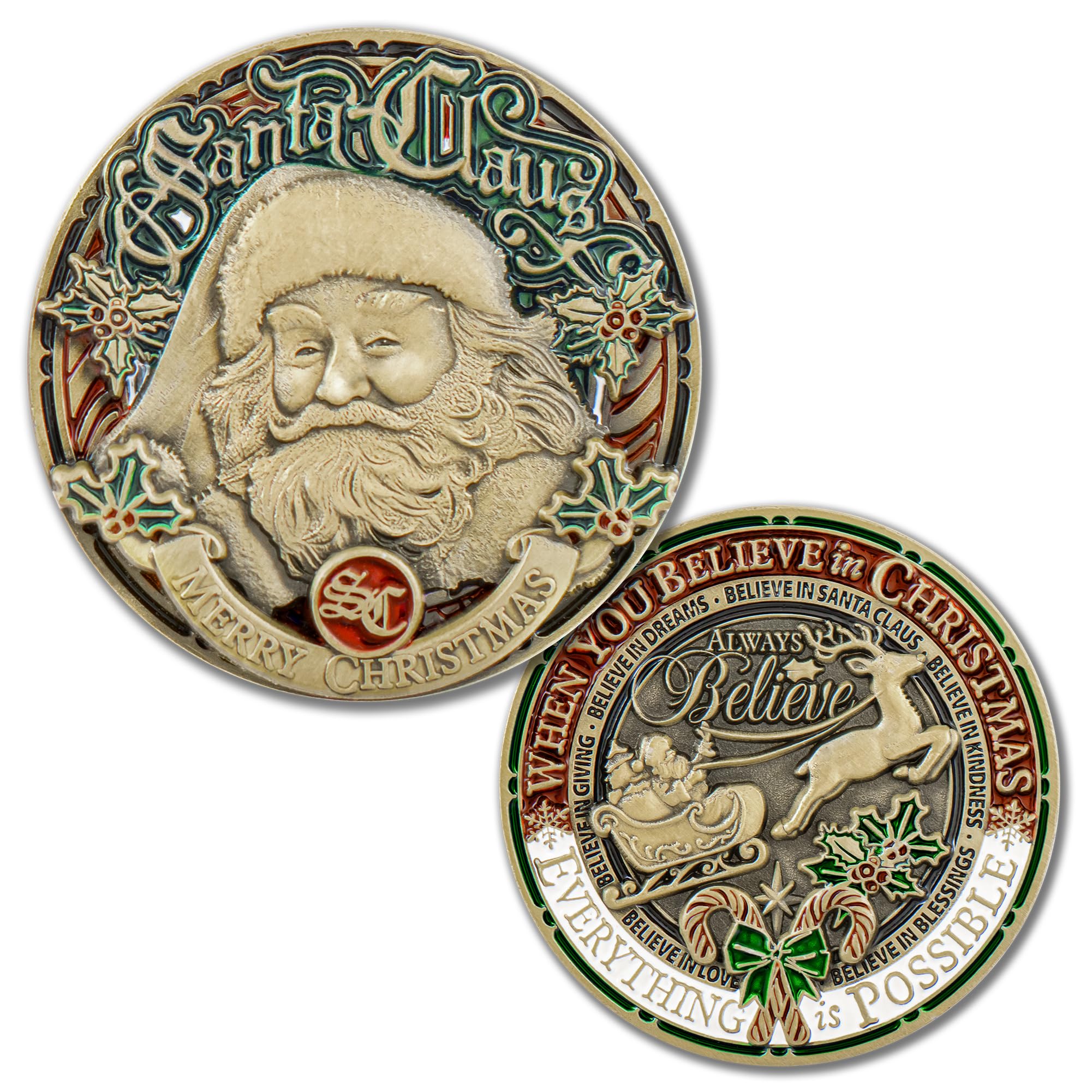Amazon.com: Armor Coin & Emblem - Santa Claus Always Believe Challenge ...