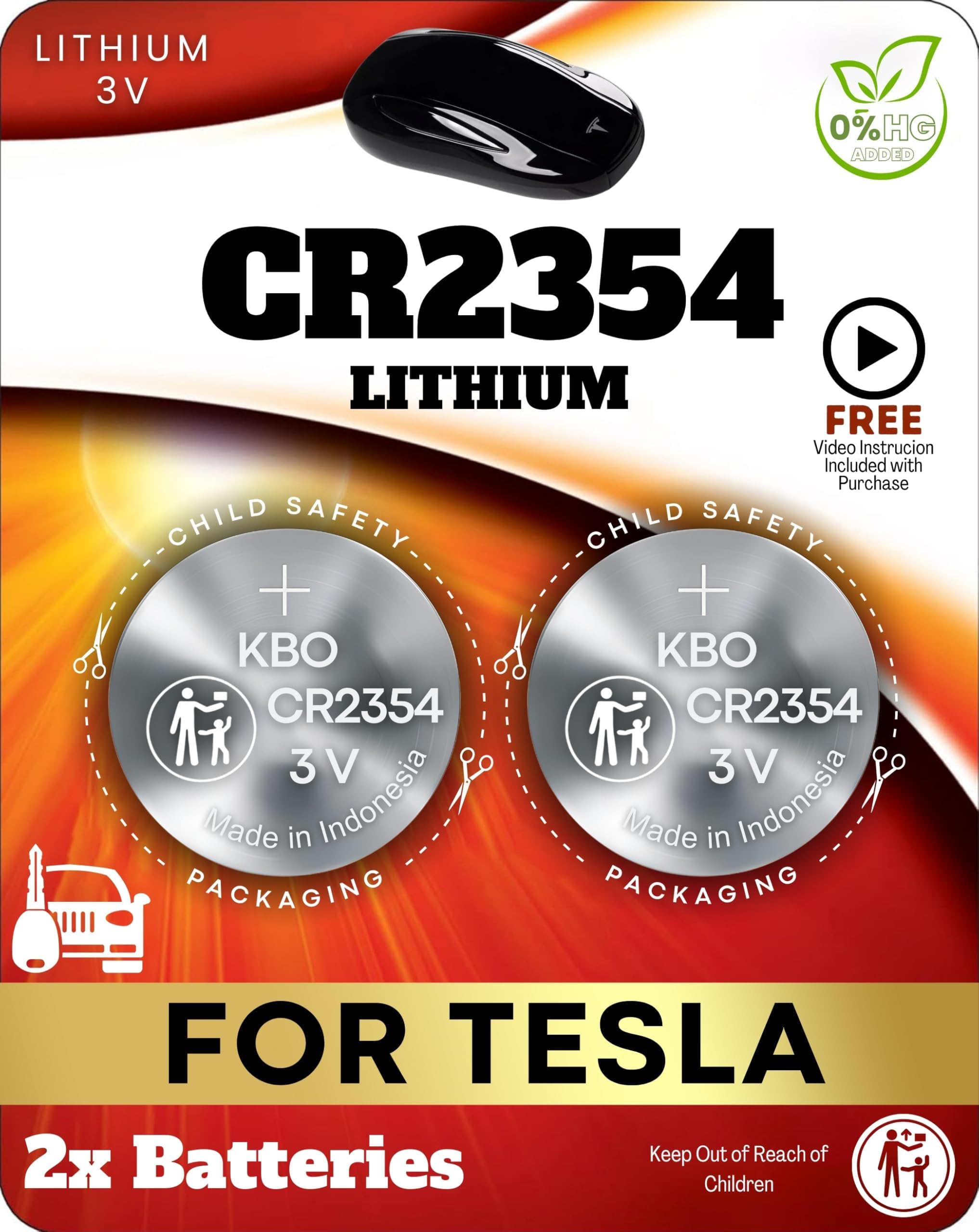 Amazon.com: Tesla Model X Key Fob Battery Replacement Original OEM ...