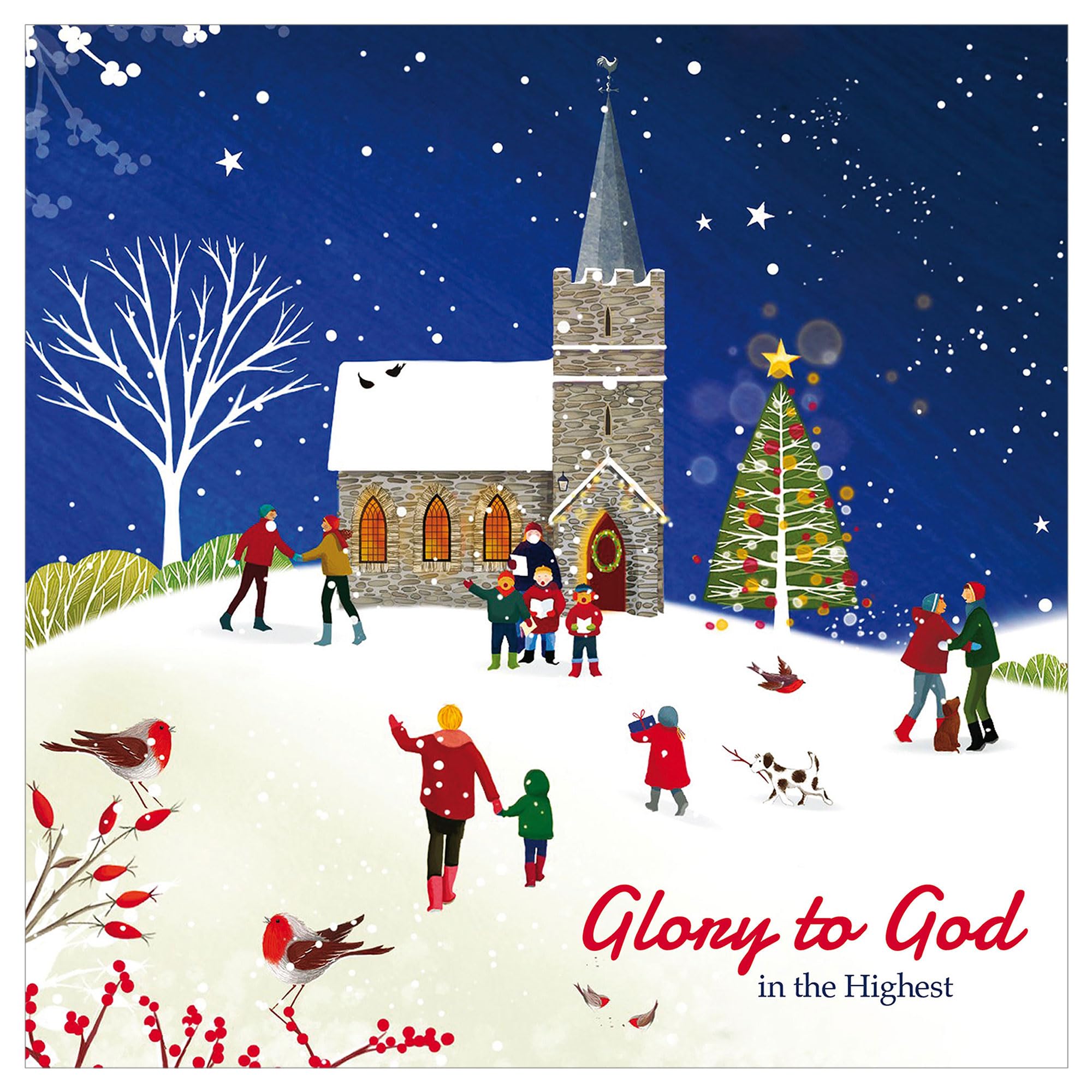 Christian Christmas cards, pack of 10 - Glory Christmas cards pack with ...