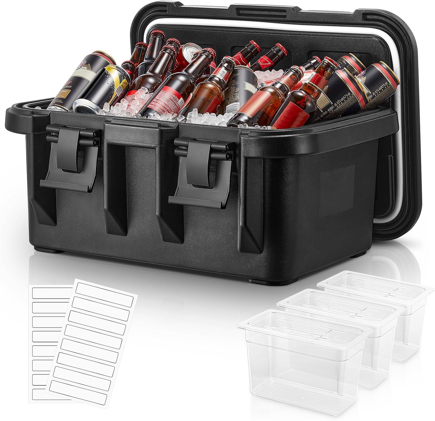 Amazon.com: Insulated Cooler, 36QT LLDPE Top Loading Insulated Food Pan ...