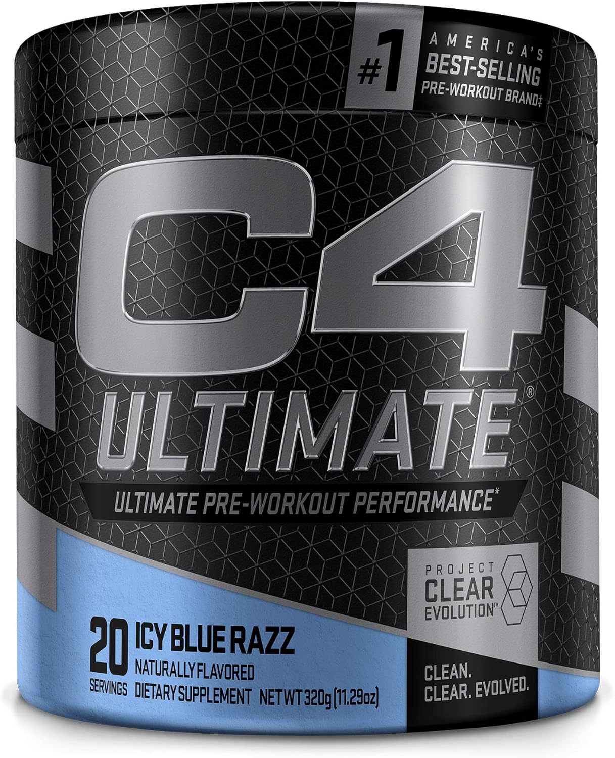 Amazon.com: C4 Ultimate Pre Workout Powder ICY Blue Razz - Sugar Free ...