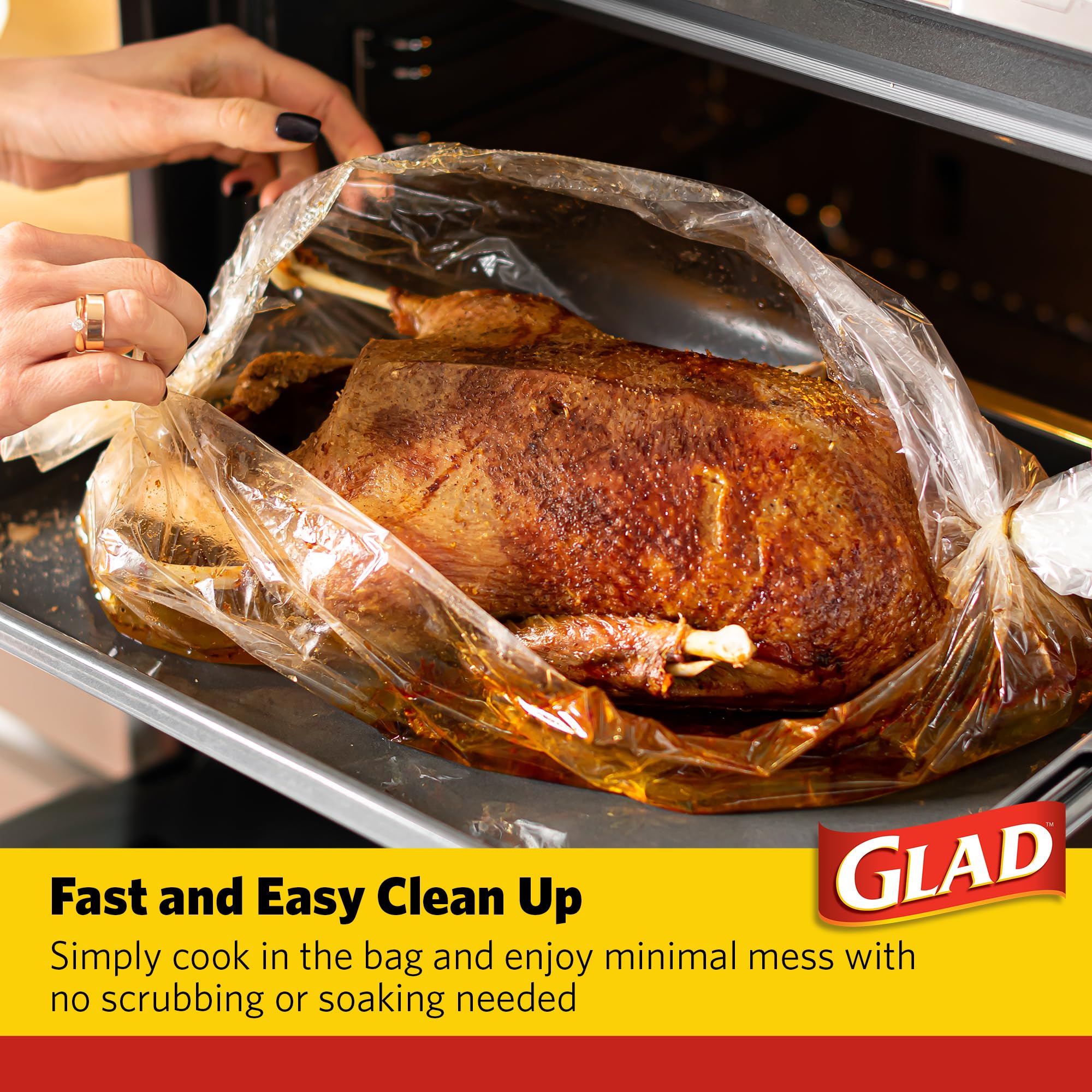 Snapklik.com : Glad Large Size Oven Bags For Meats & Poultry BPA-Free ...