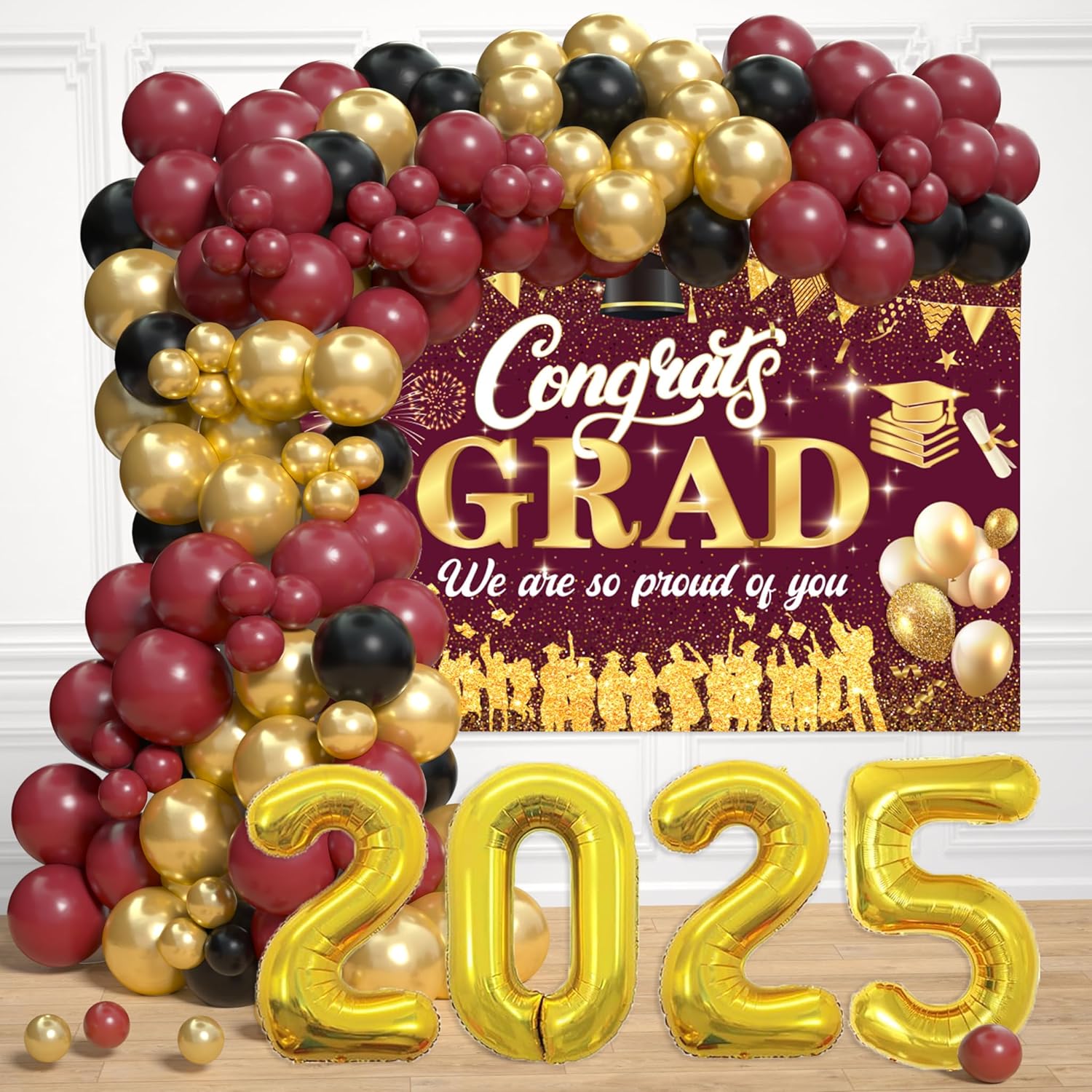 Amazon.com: Maroon 2025 Graduation Party Decorations - Graduation ...