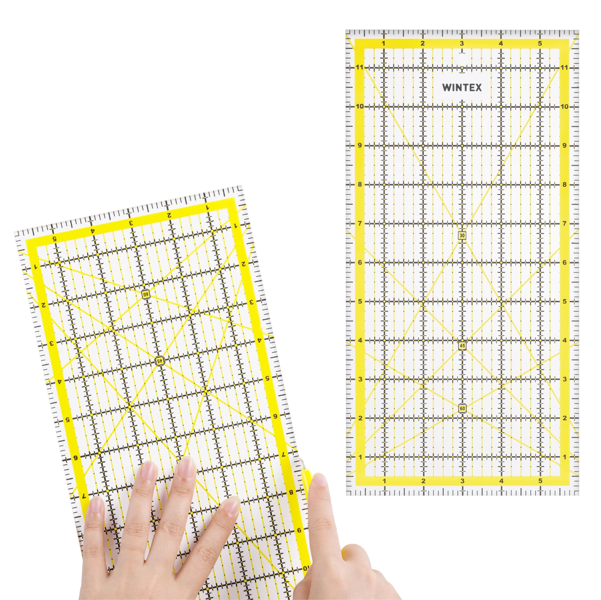 Amazon.com: WINTEX Acrylic Sewing Ruler 6 x 12" (15.2 x 30.5cm ...