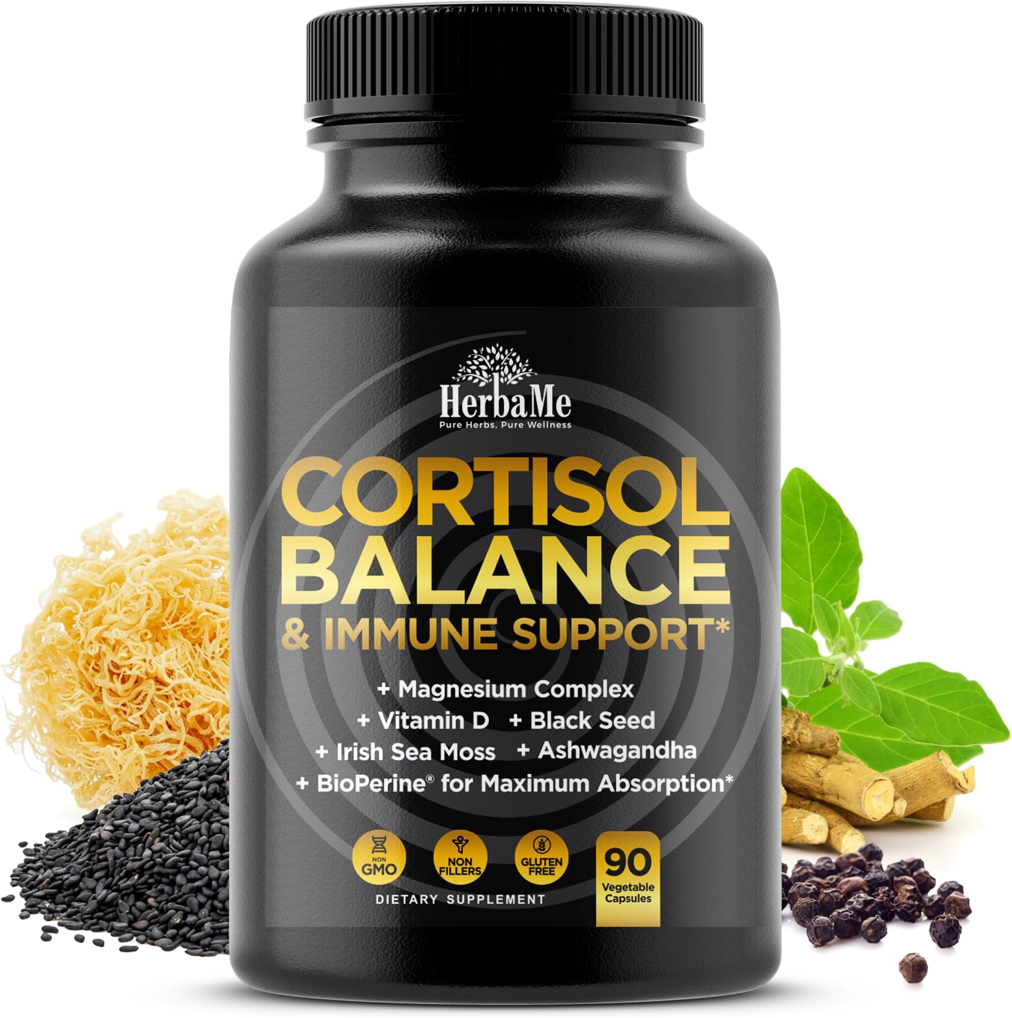 Amazon.com: Cortisol Balance and Immune Support Supplement with ...