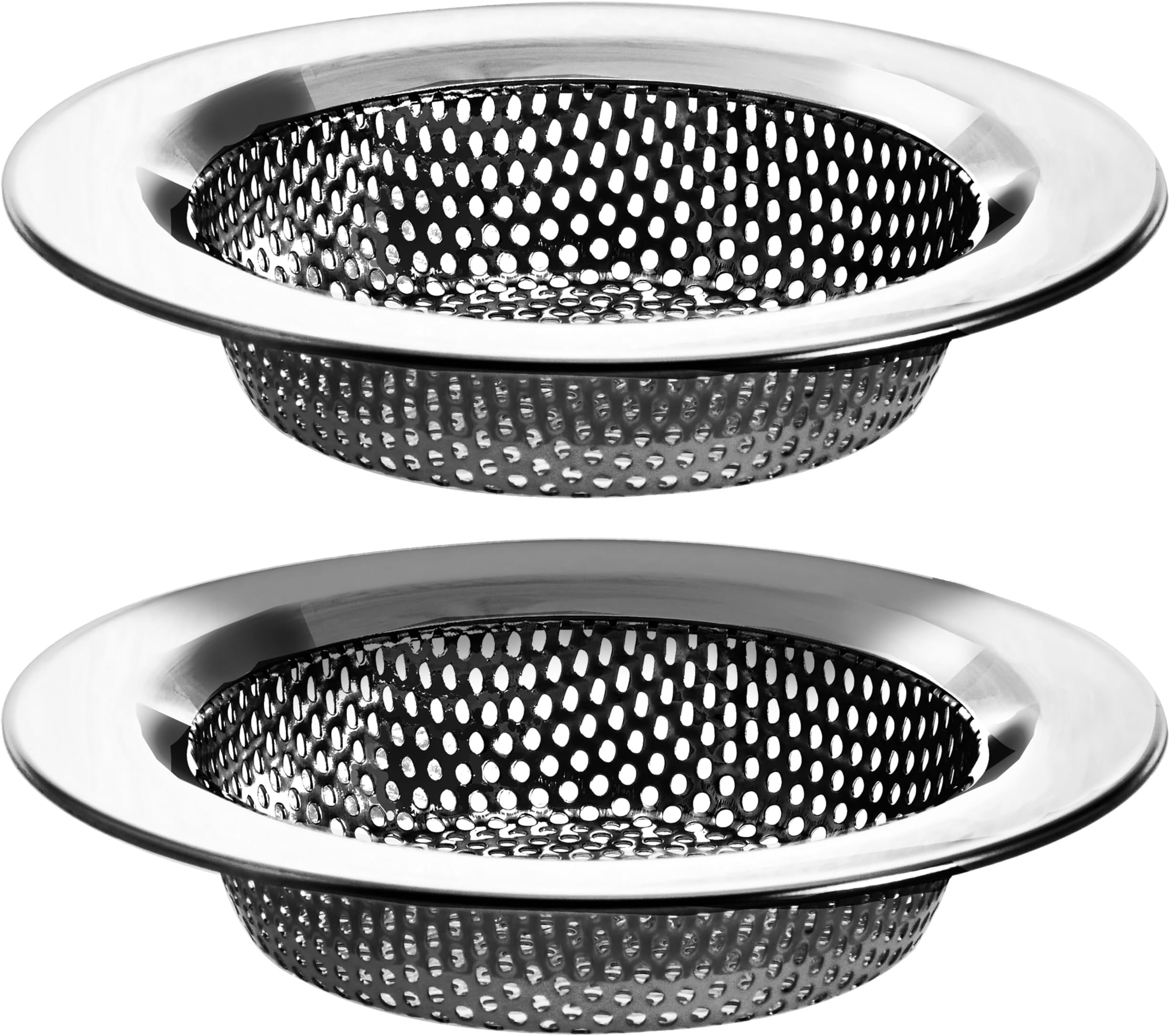 2 Pack - 4.5" Top / 3" Basket - Kitchen Sink Drain Strainer Large ...