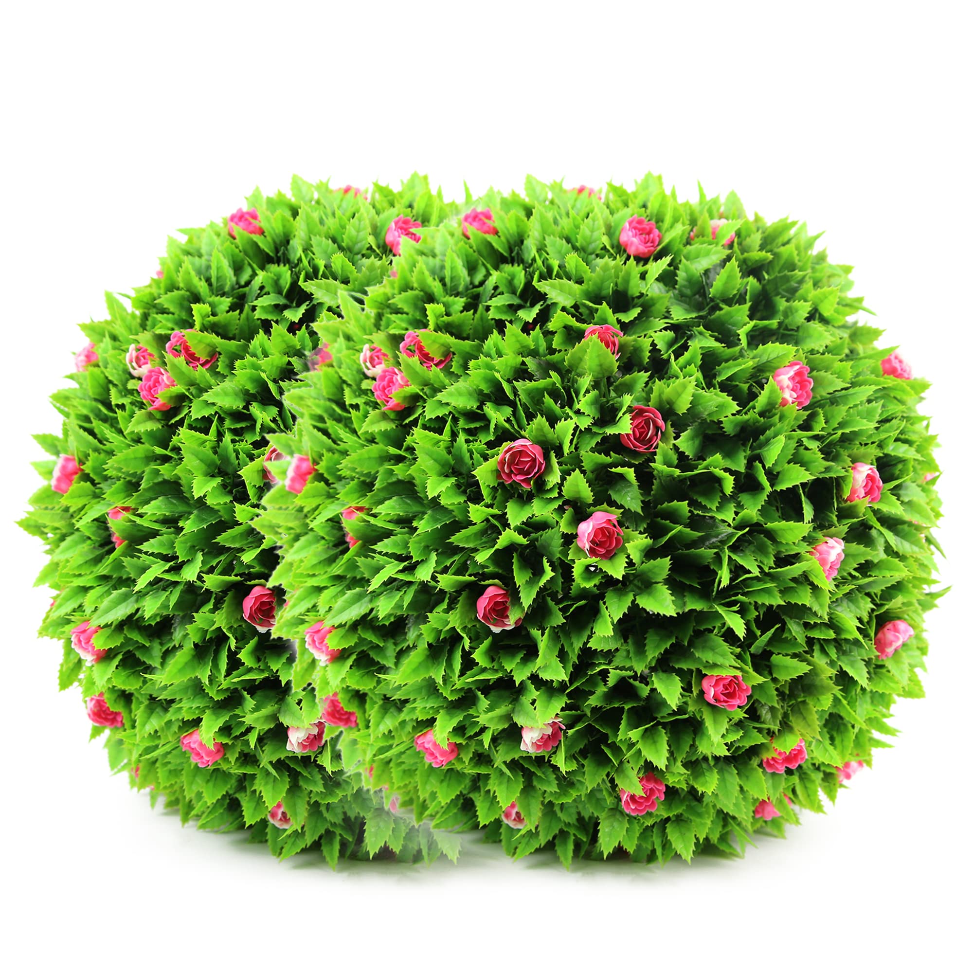 Wicker Park Set Of 2 12 Harvest Faux Mum Spheres Goplus 11 Inch Topiary ...