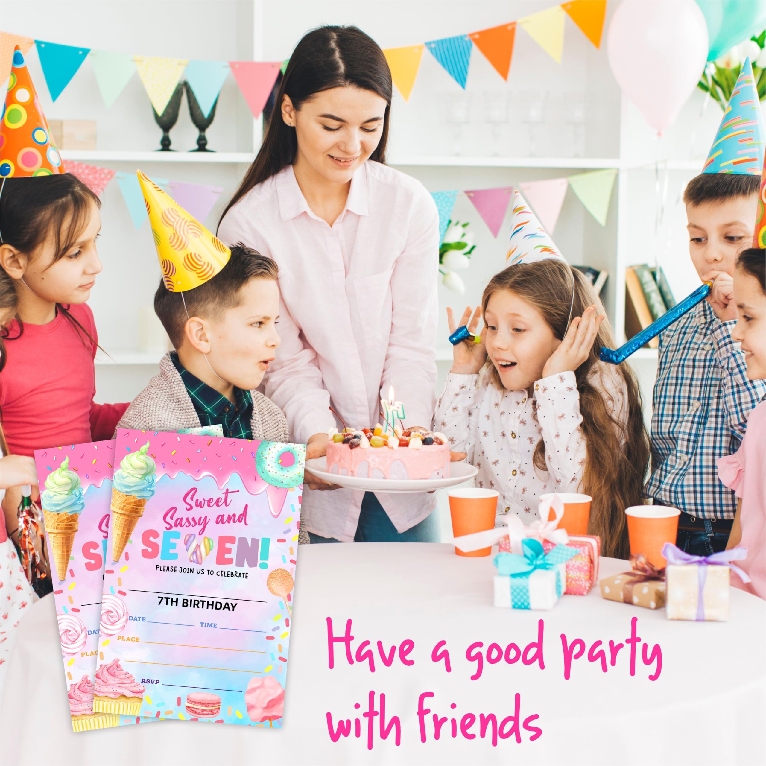 7th Girl Birthday Invitation Message Creative Birthday Invitations