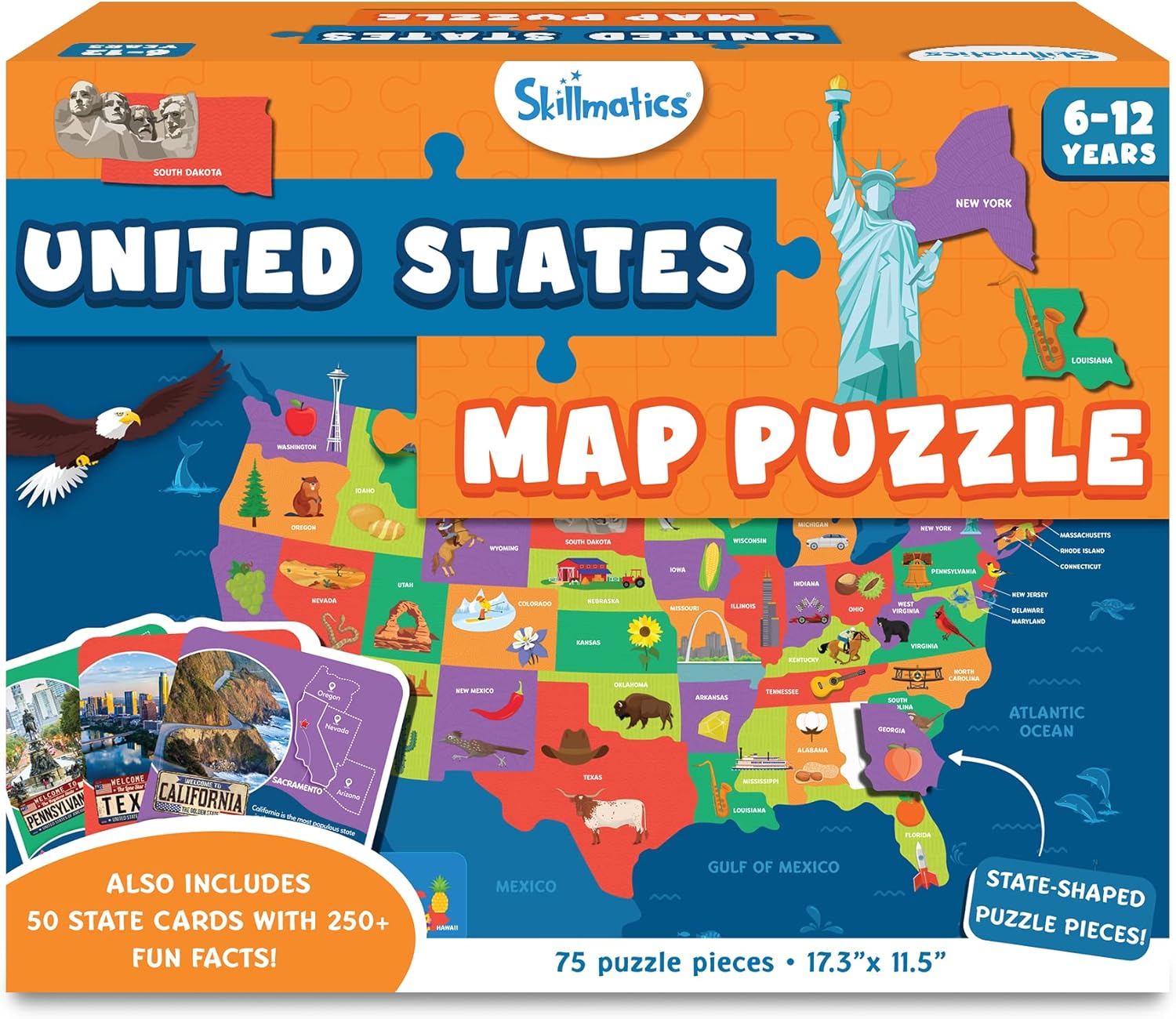 Amazon Skillmatics United States Map Puzzle 75 Pieces amazon-skillmatics-united-states-map-puzzle-75-pieces
