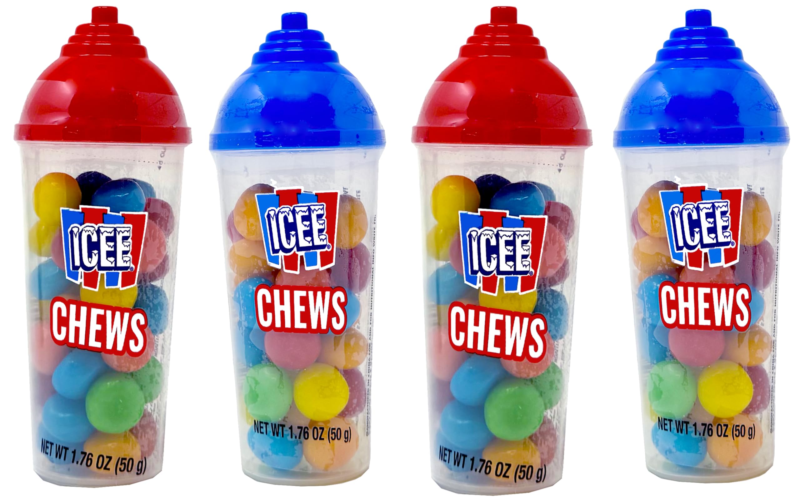 Amazon.com: Koko's Icee Chews Chewy Candy Mixed Fruit Flavors, Pack of 4