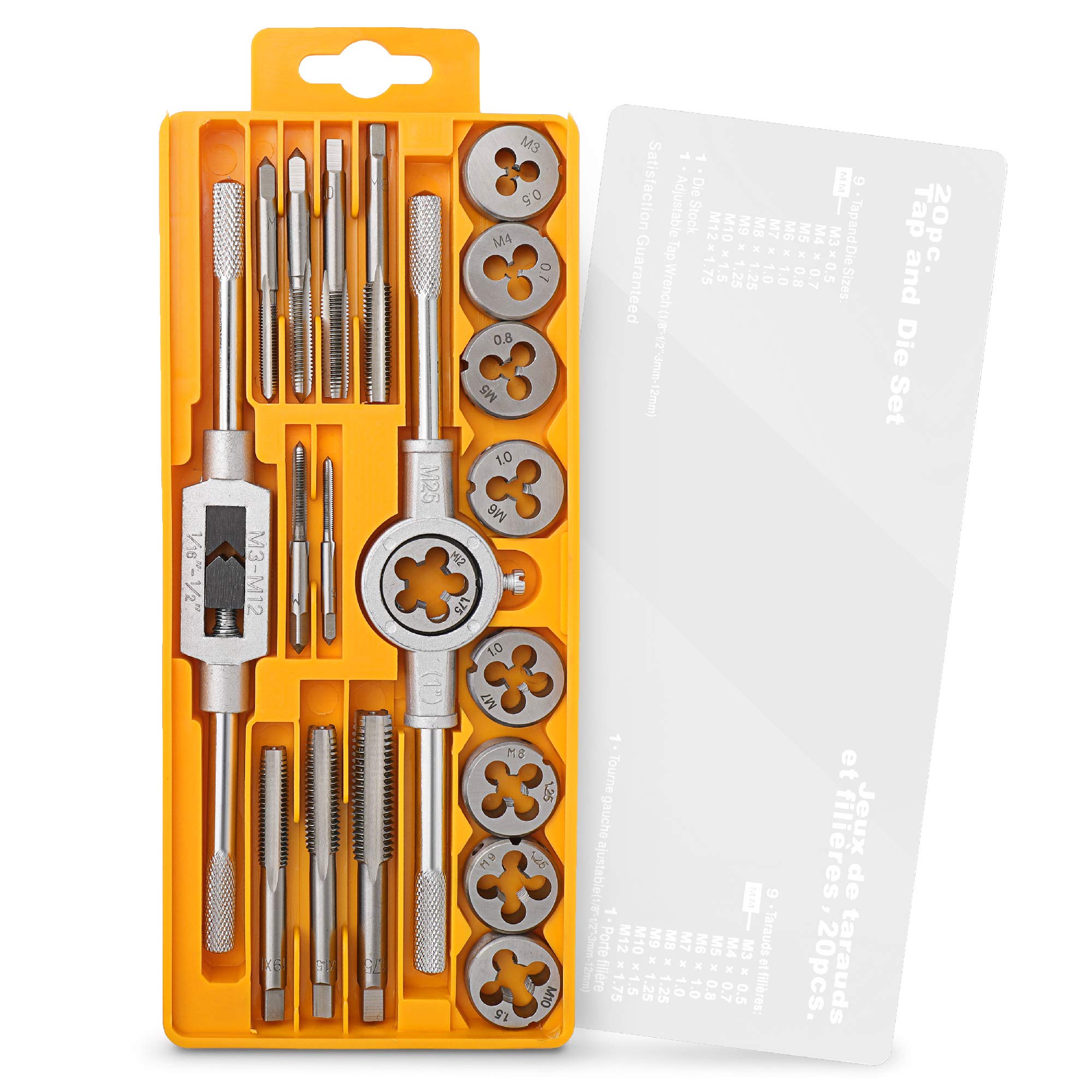 Buy Hi Spec 20 Piece Metric Tap Die Set Complete M3 To M12 Fine